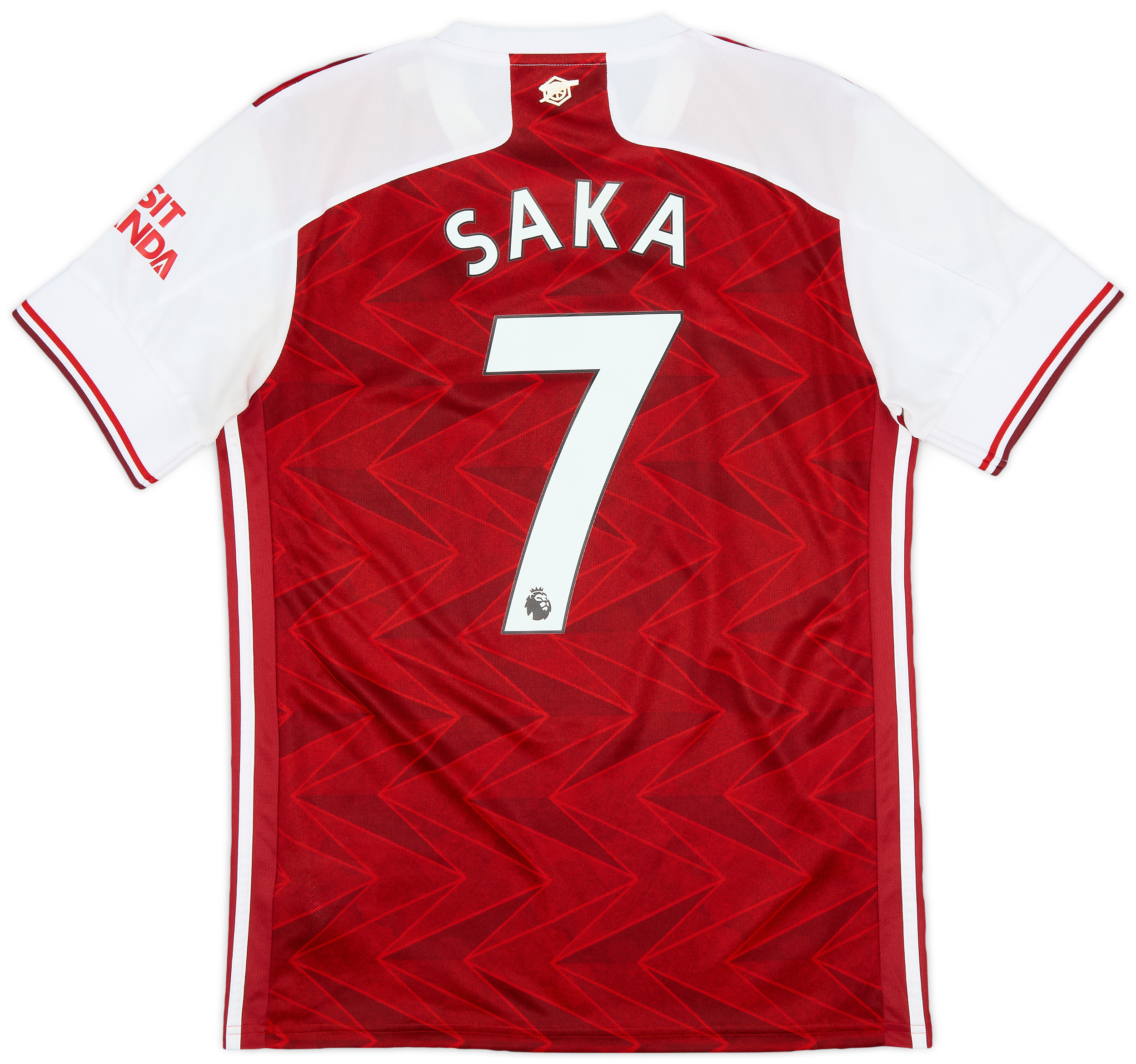 2020-21 Arsenal Home Shirt Saka #7 - 10/10 - (M)