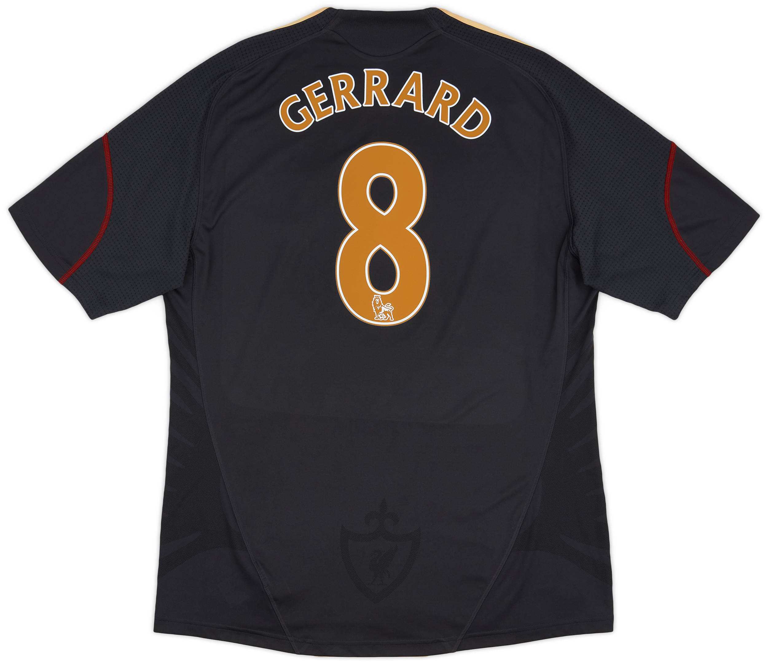 2009-10 Liverpool Away Shirt Gerrard #8 - 5/10 - (L)