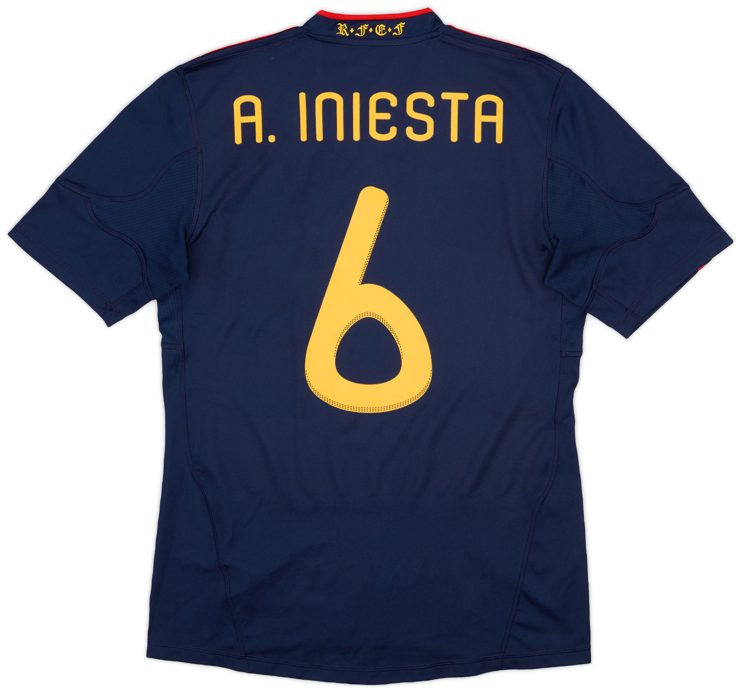 2010-11 Spain Away Shirt A.Iniesta #6 - 9/10 - (S)