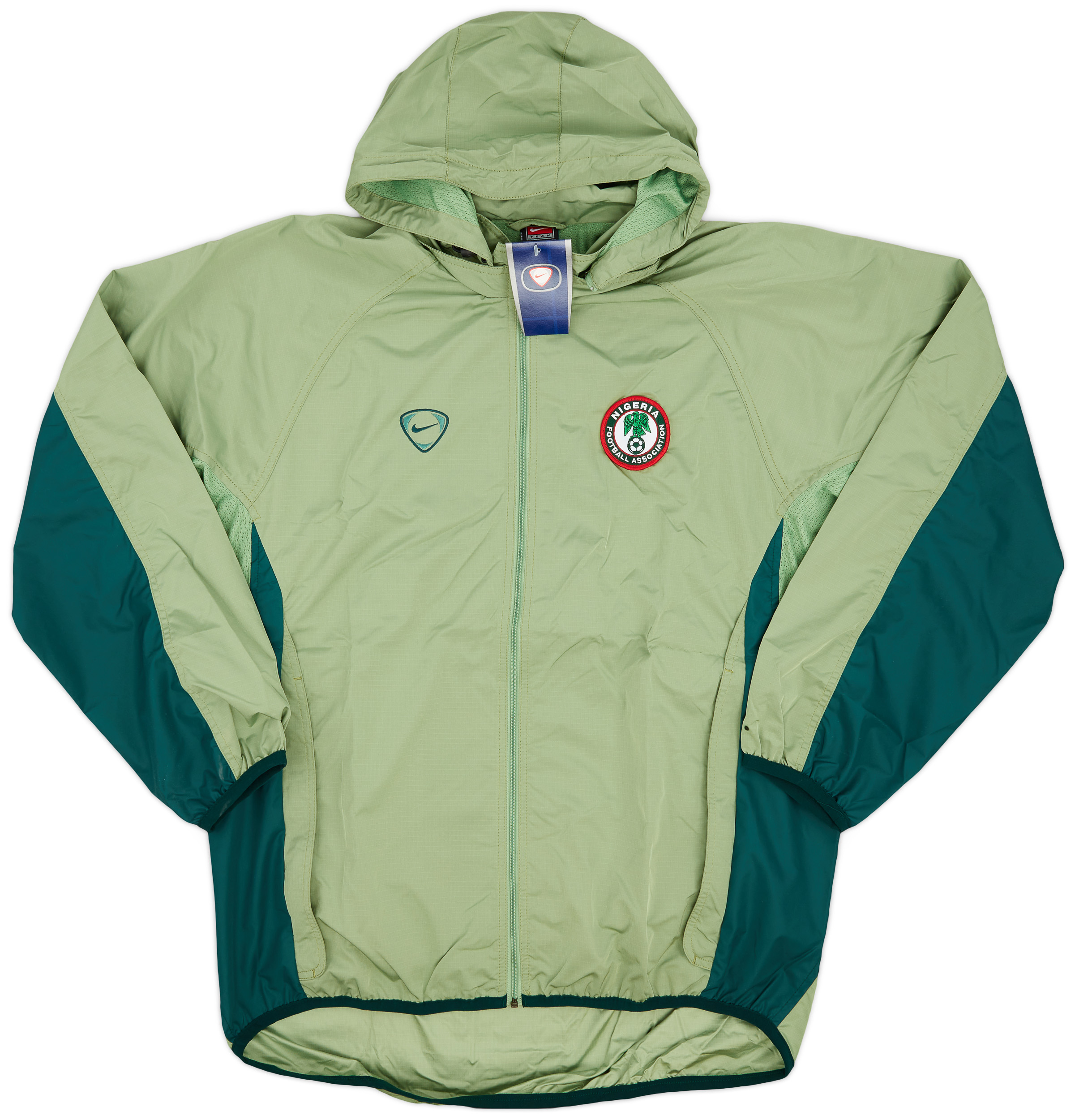 2000-02 Nigeria Player Issue Nike Hooded Rain Jacket (L)