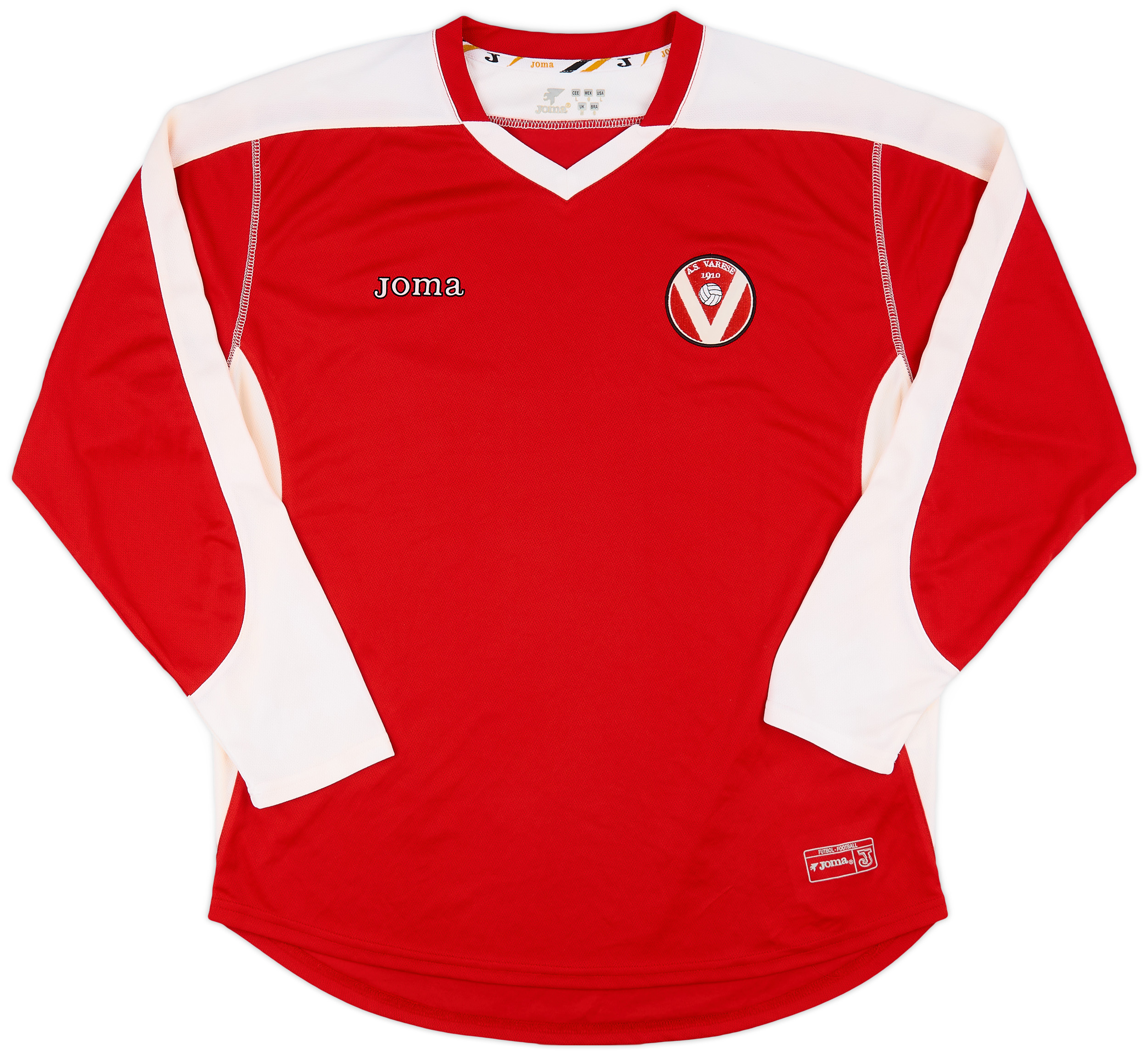 2008-09 AS Varese Home L/S Shirt - 9/10 - (M)