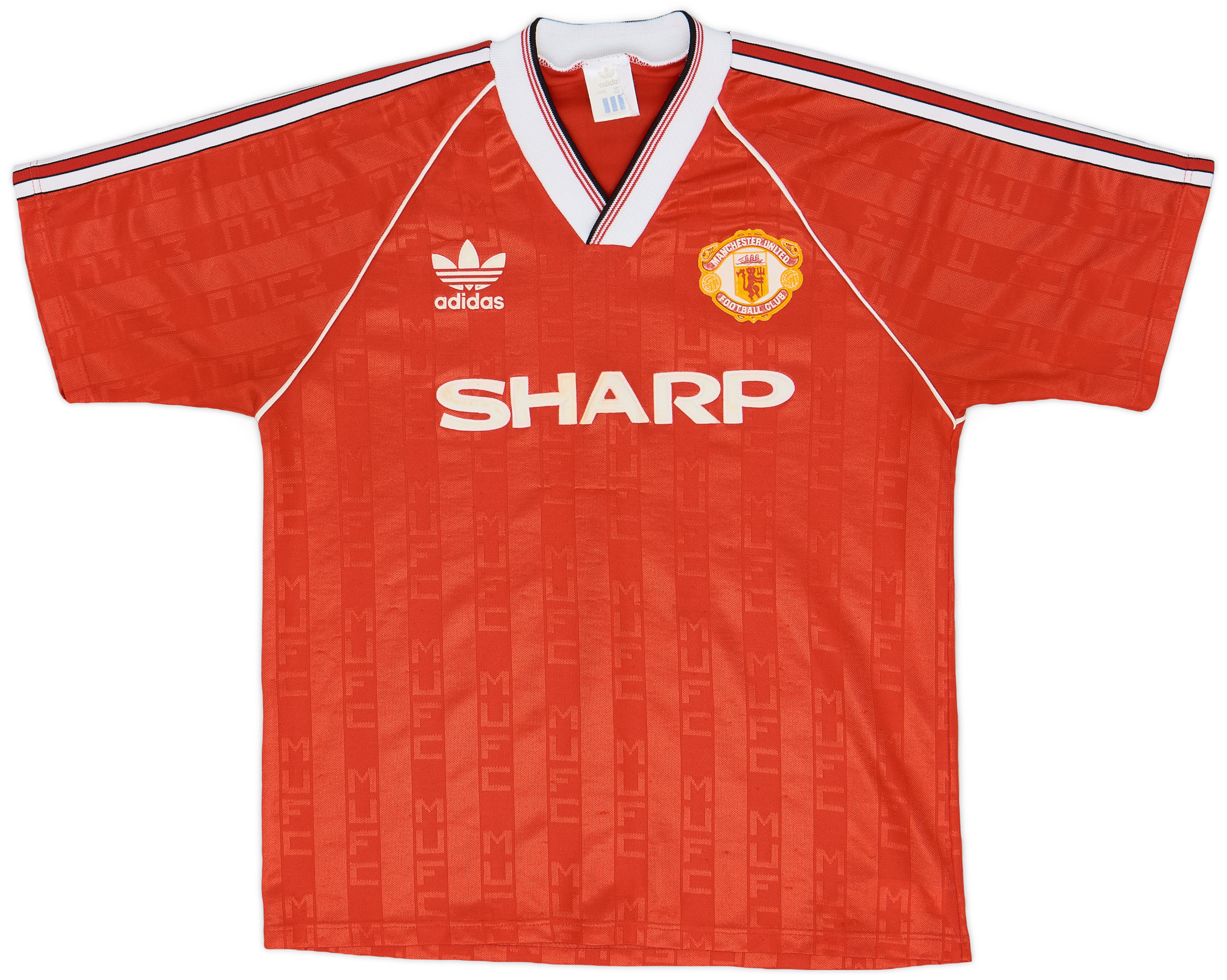 1988-90 Manchester United Home Shirt - 9/10 - (L)