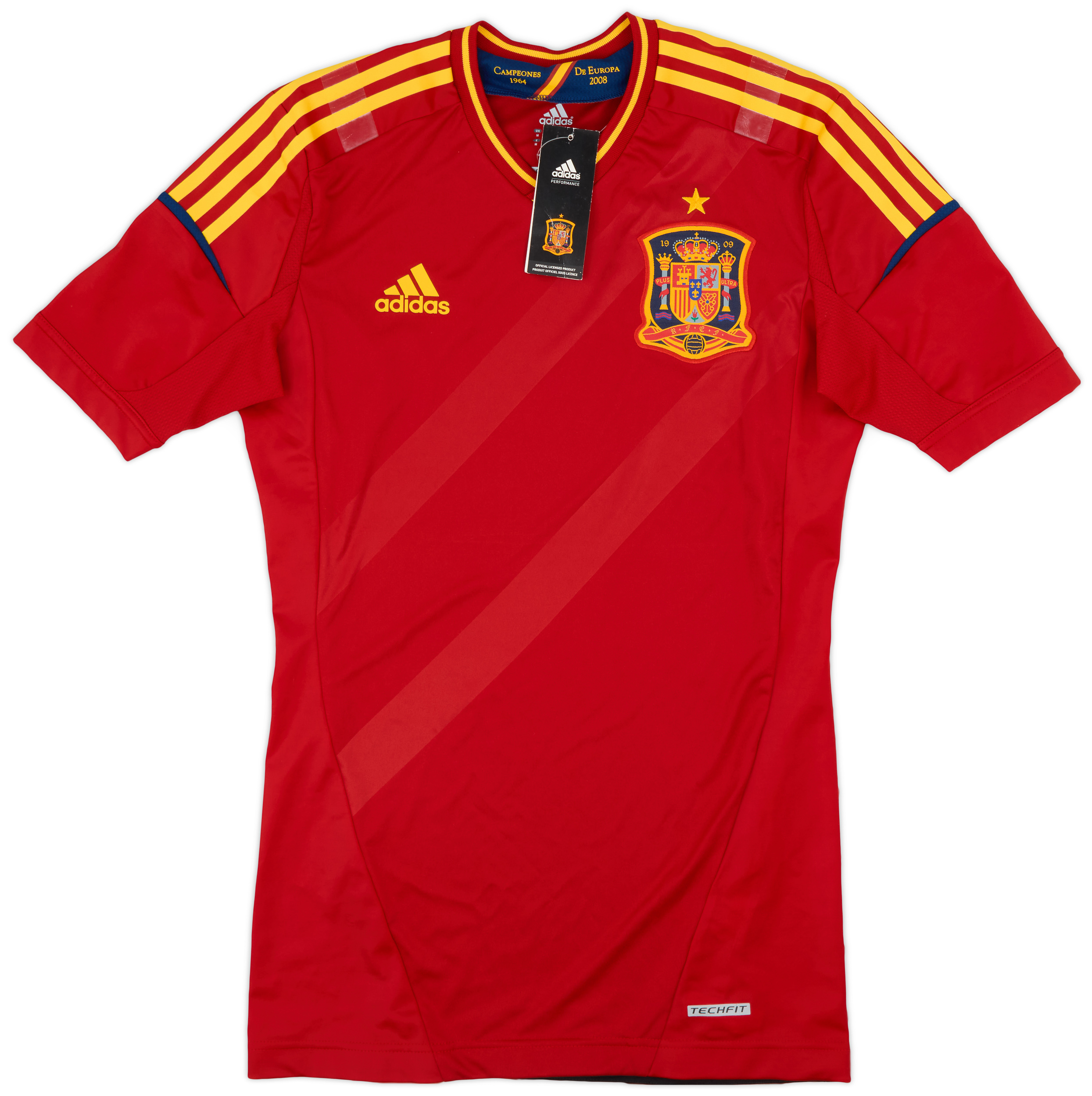2011-12 Spain Player Issue Techfit Home Shirt (M)