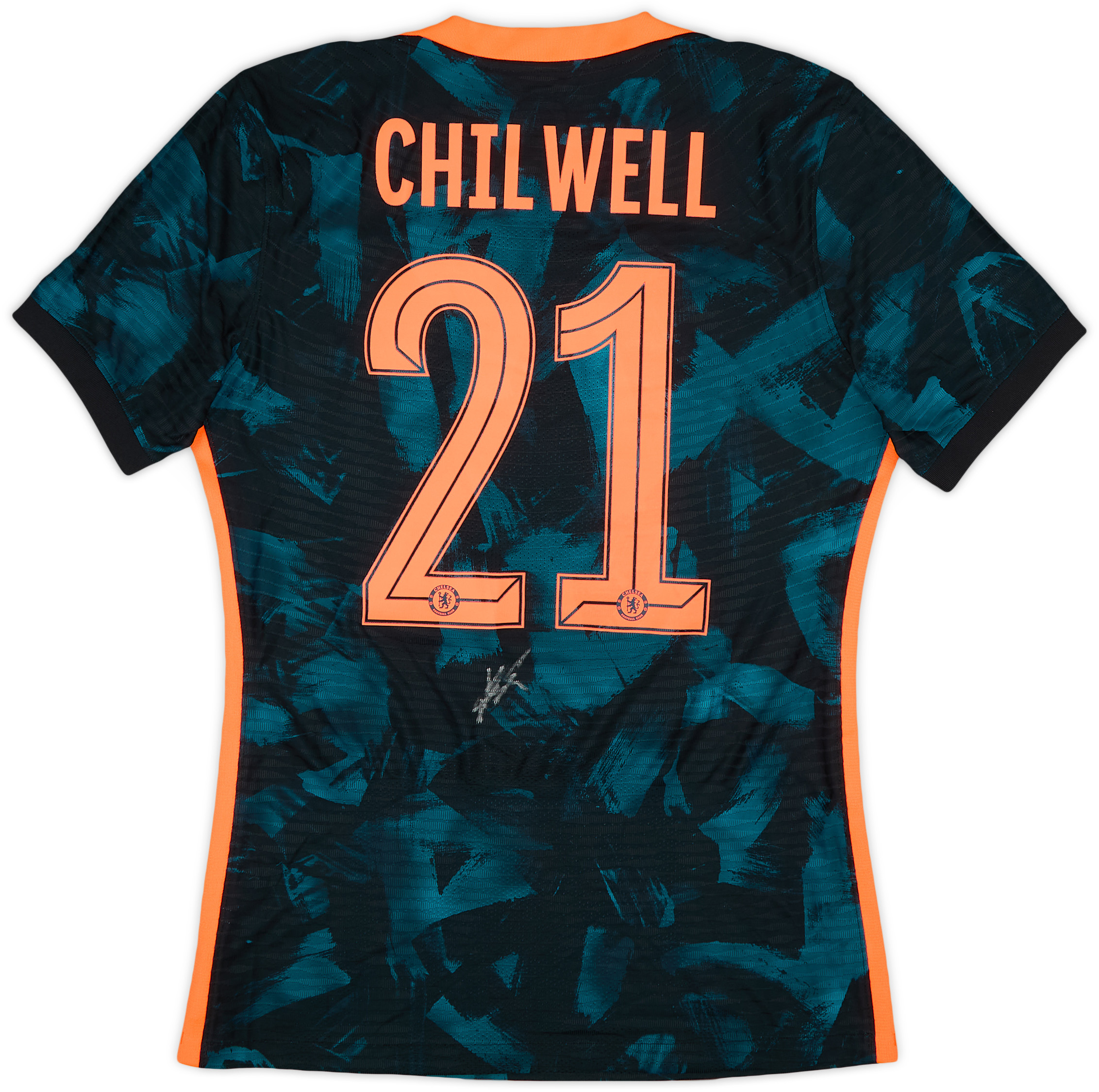 2021-22 Chelsea Player Issue Signed Third Shirt Chilwell #21 - 8/10 - (M)