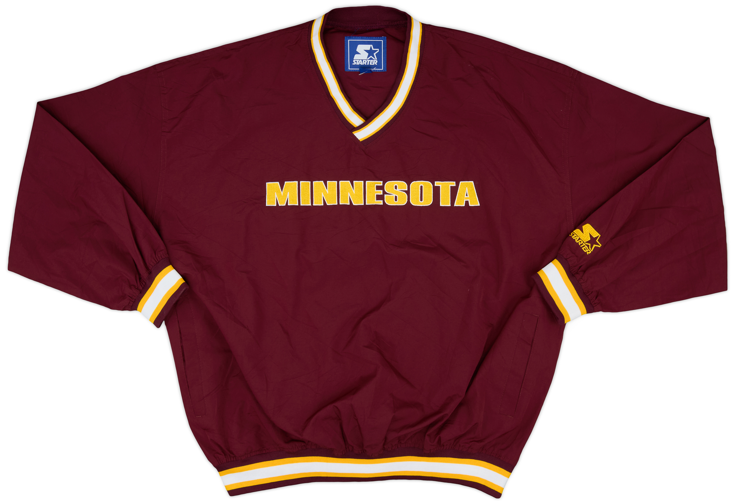 1990s Minnesota Golden Gophers Starter Pullover Windbreaker Jacket - 9/ ...