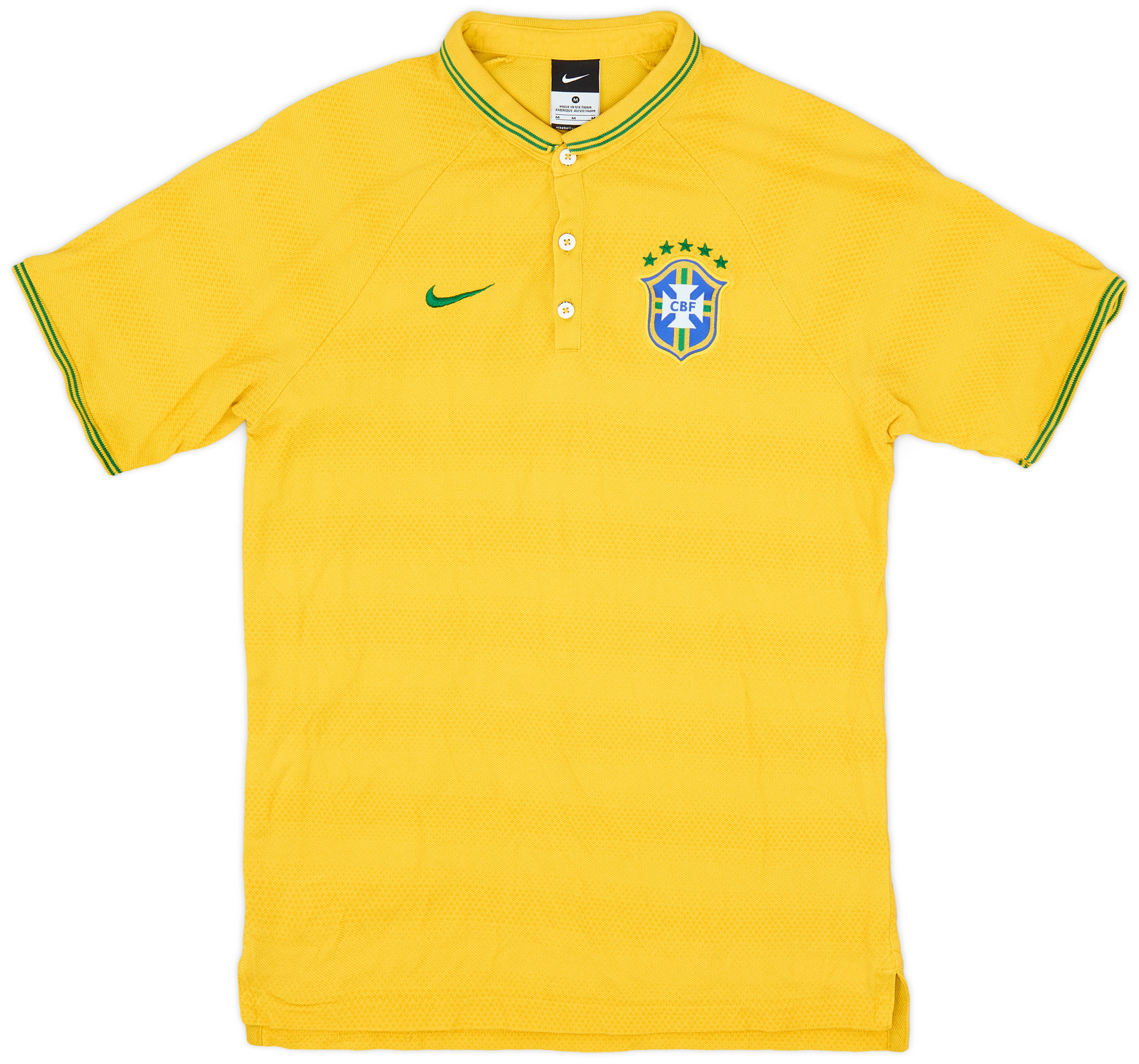 2014-15 Brazil NIke Polo Shirt - 5/10 - (M)