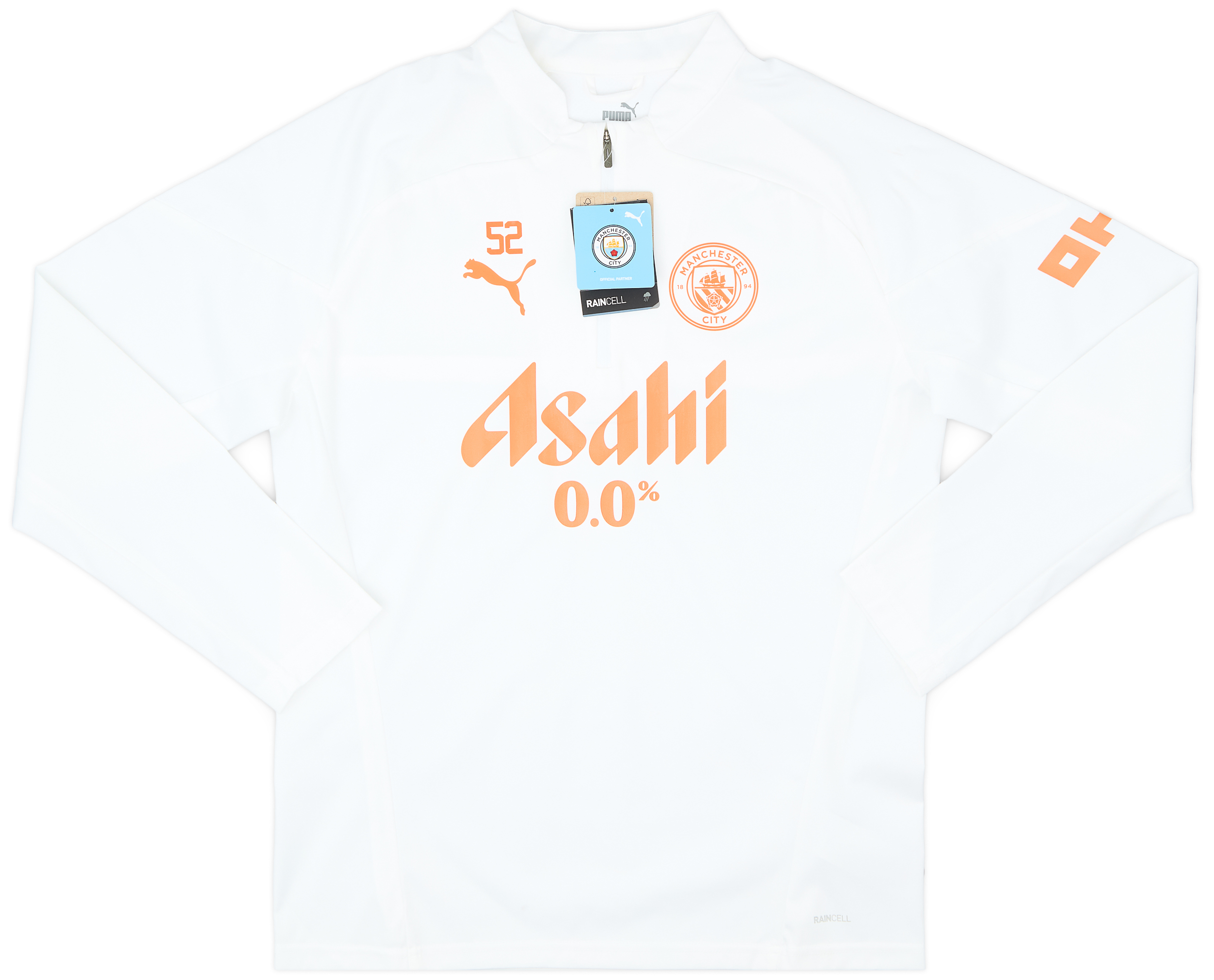 2023-24 Manchester City Player Issue 1/4 Zip Training Top #52 (Bobb) - (M)