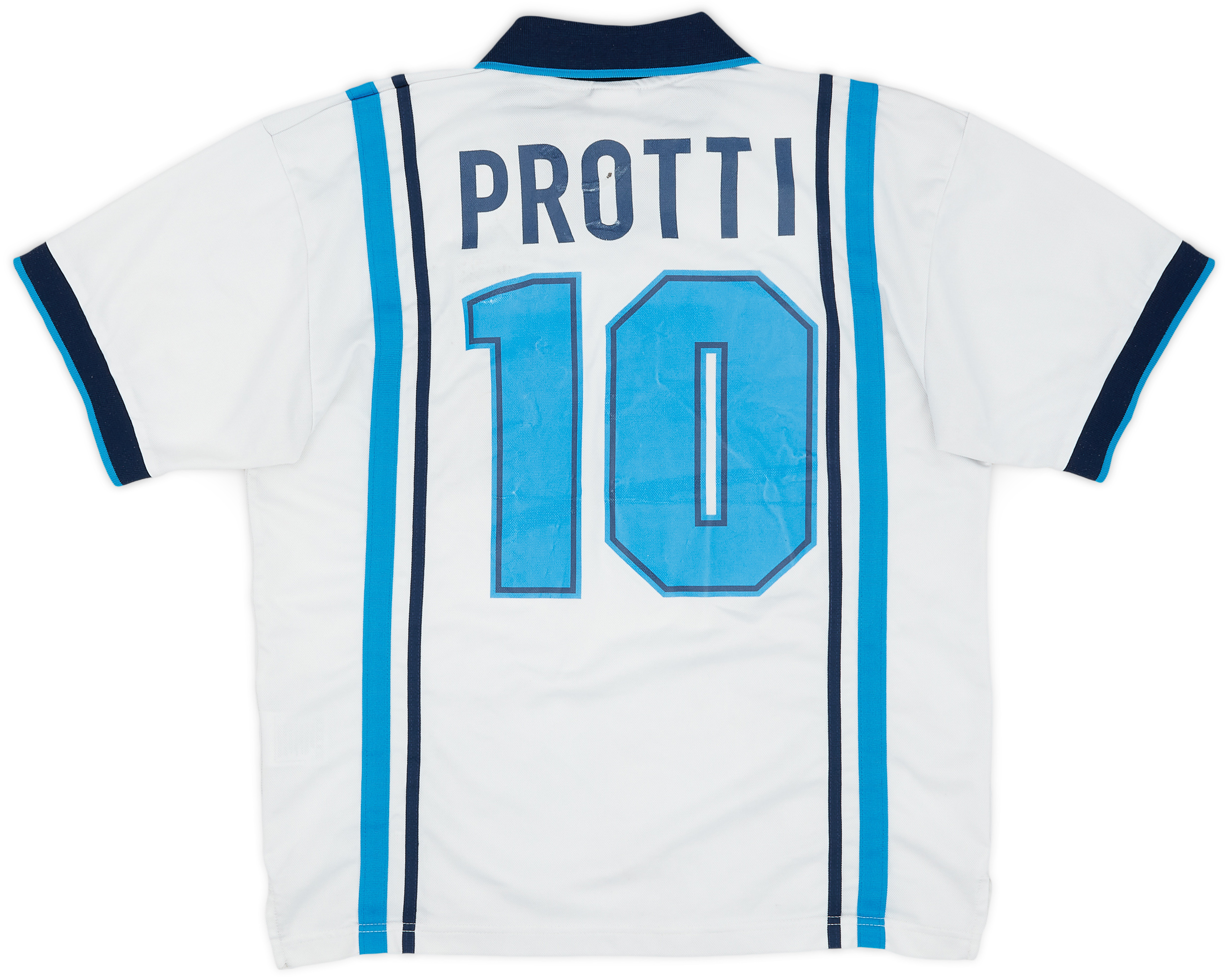 1997-98 Napoli Away Shirt Protti #10 - 5/10 - (L)