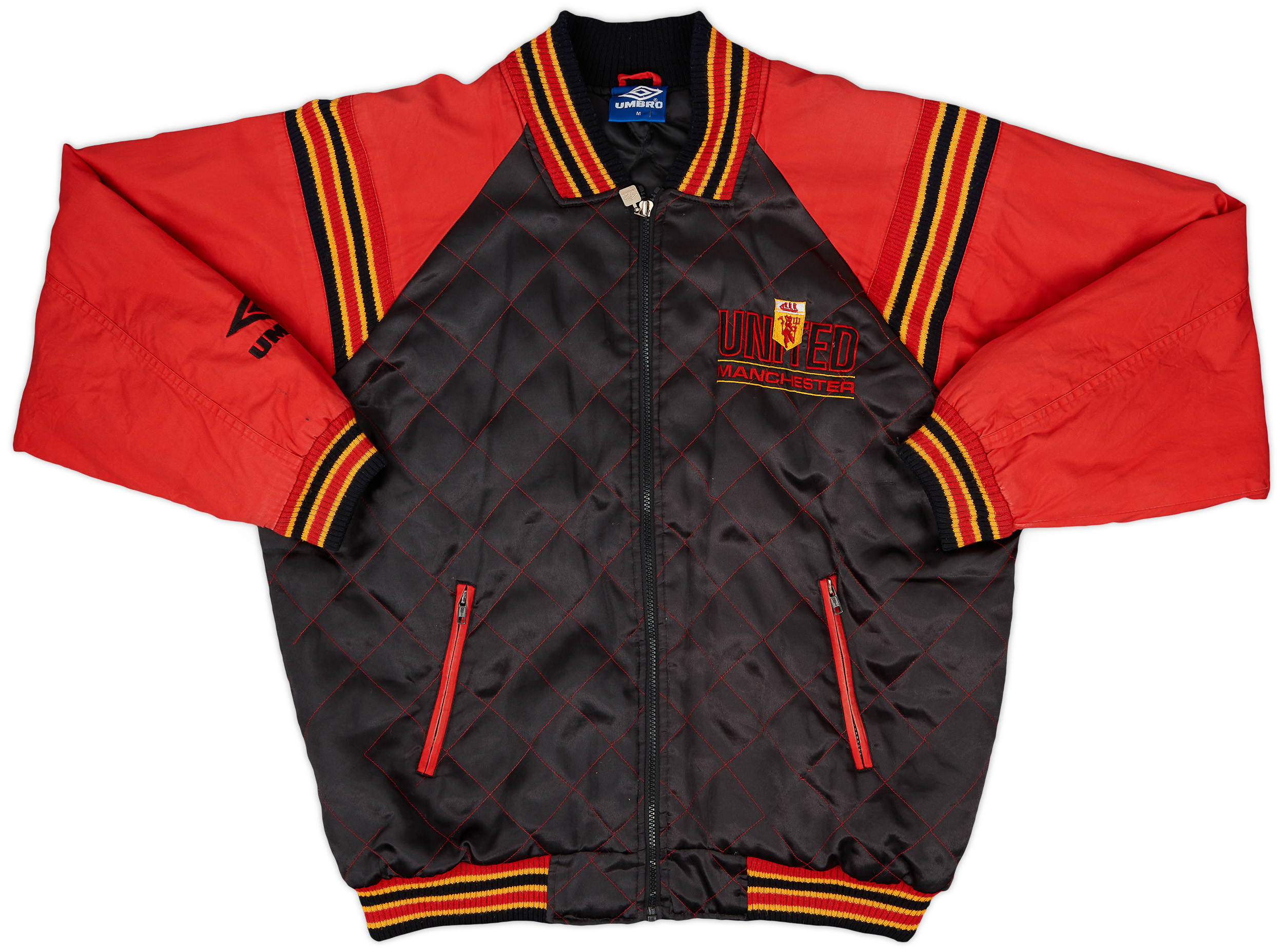 1992-93 Manchester United Umbro Bomber Jacket - 8/10 - (M)