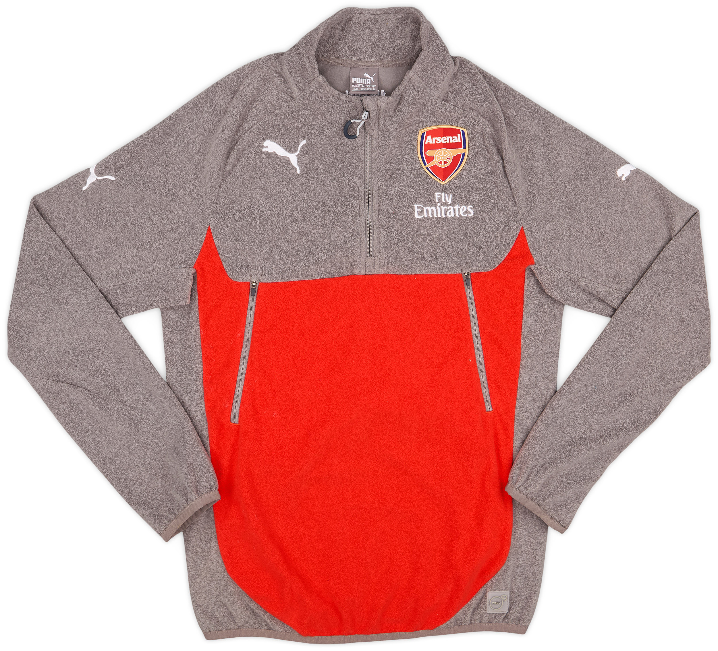 2016-17 Arsenal Puma 1/4 Zip Fleece Top - 8/10 - (M)