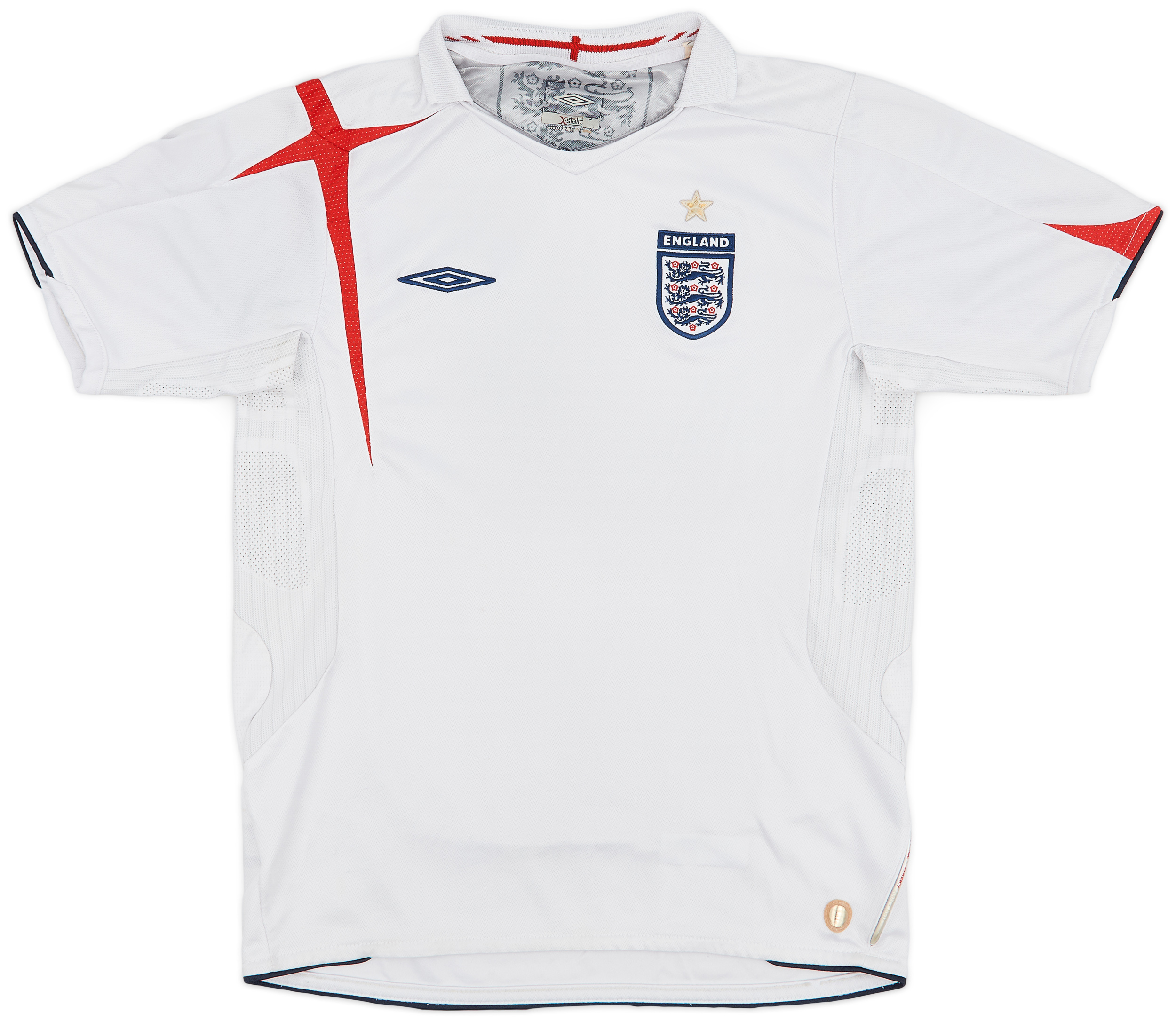2005-07 England Home Shirt - 6/10 - (L.Boys)