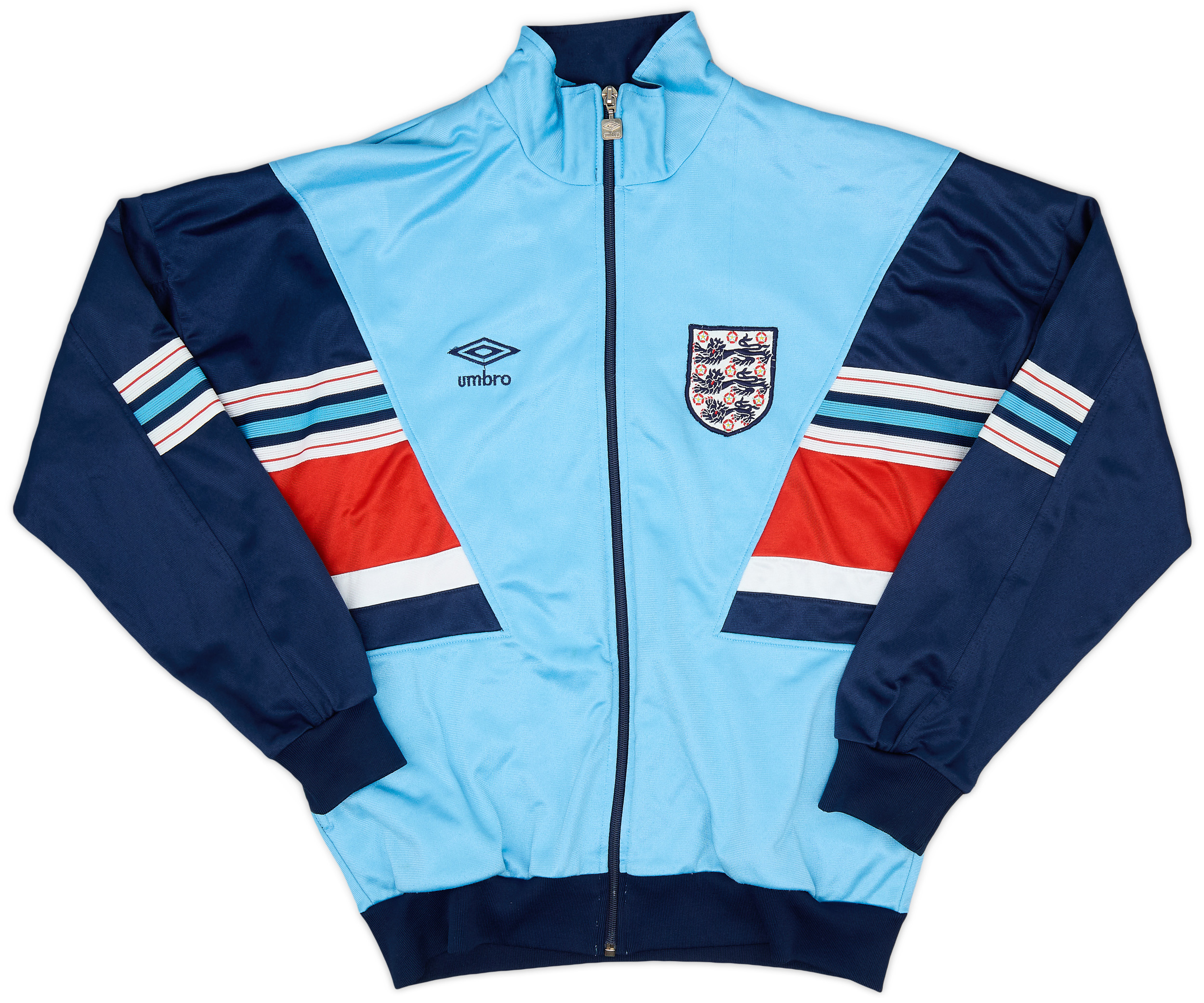 1987-90 England Umbro Track Jacket - 8/10 - (M)