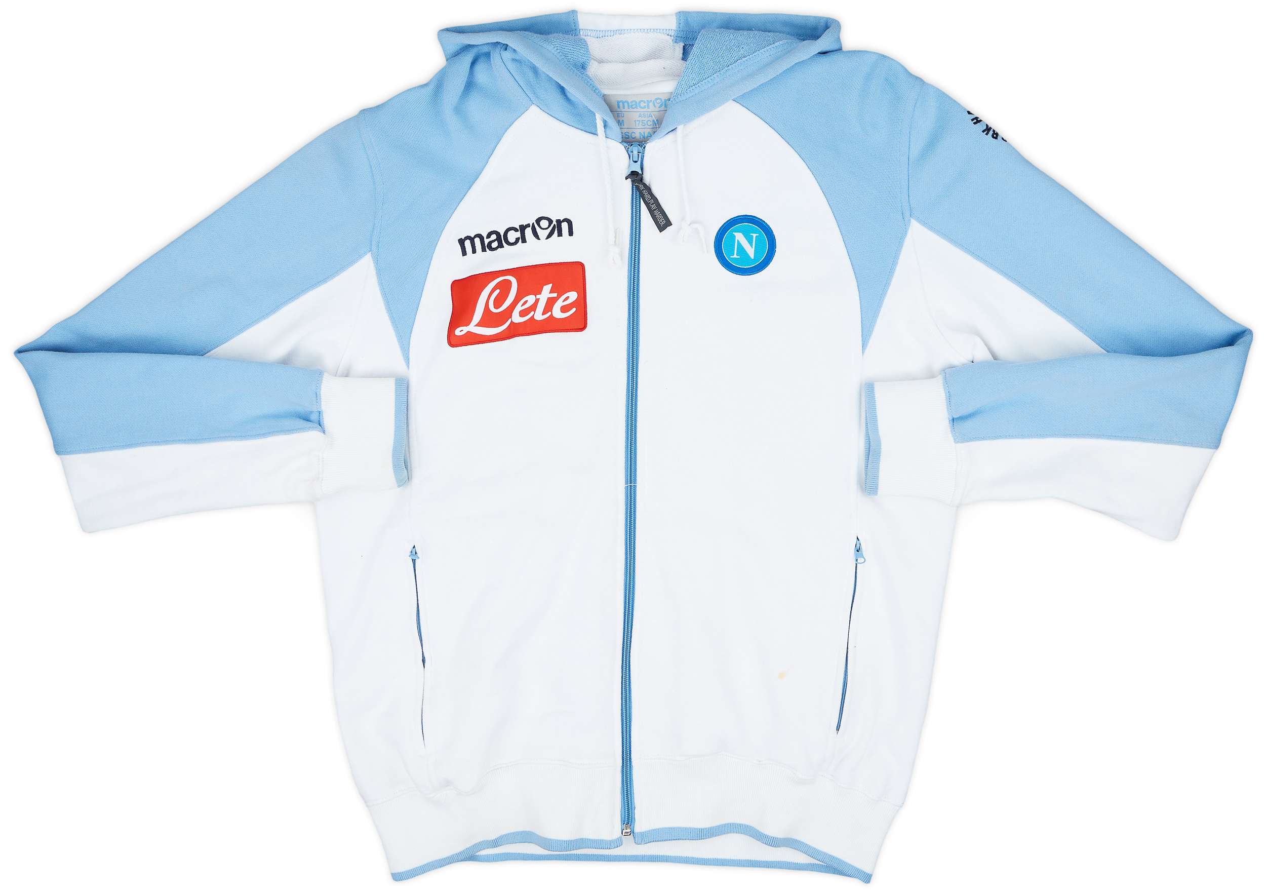 2011-12 Napoli Macron Hooded Track Top - 6/10 - (M)
