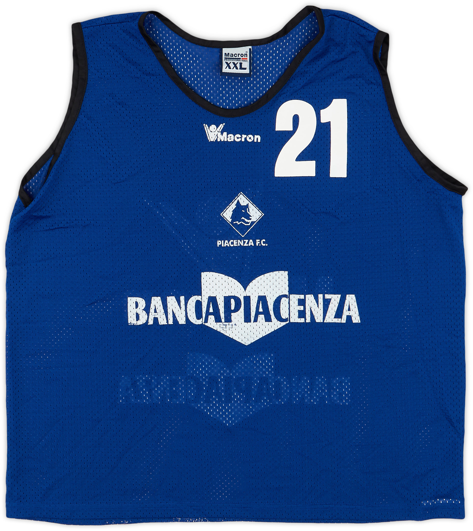 2005-06 Piacenza Macron Player Issue Training Bib #21 - 9/10 - (XXL)