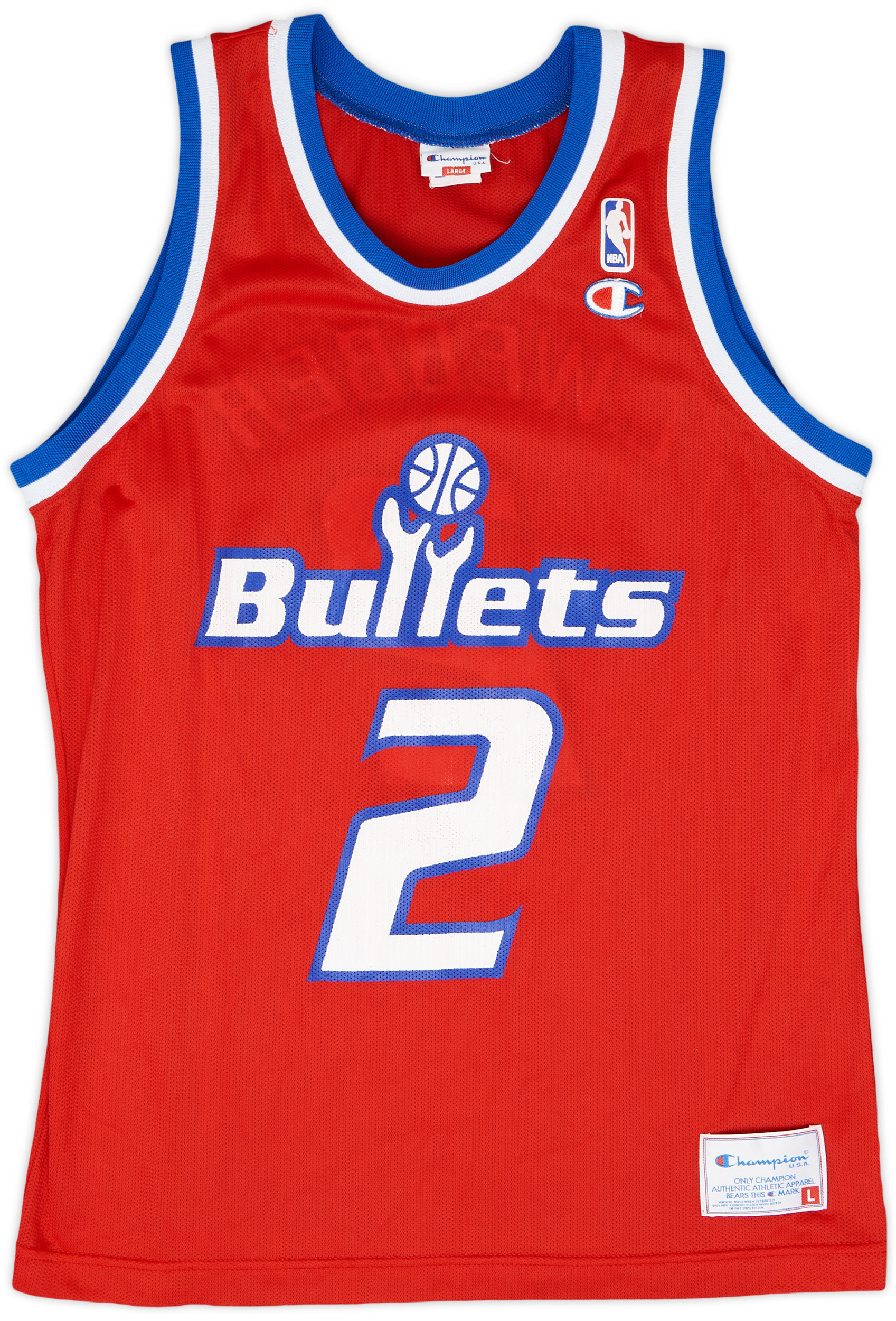 1994-95 Washington Bullets C.Webber #2 Champion Away Jersey - 9/10 - (L)