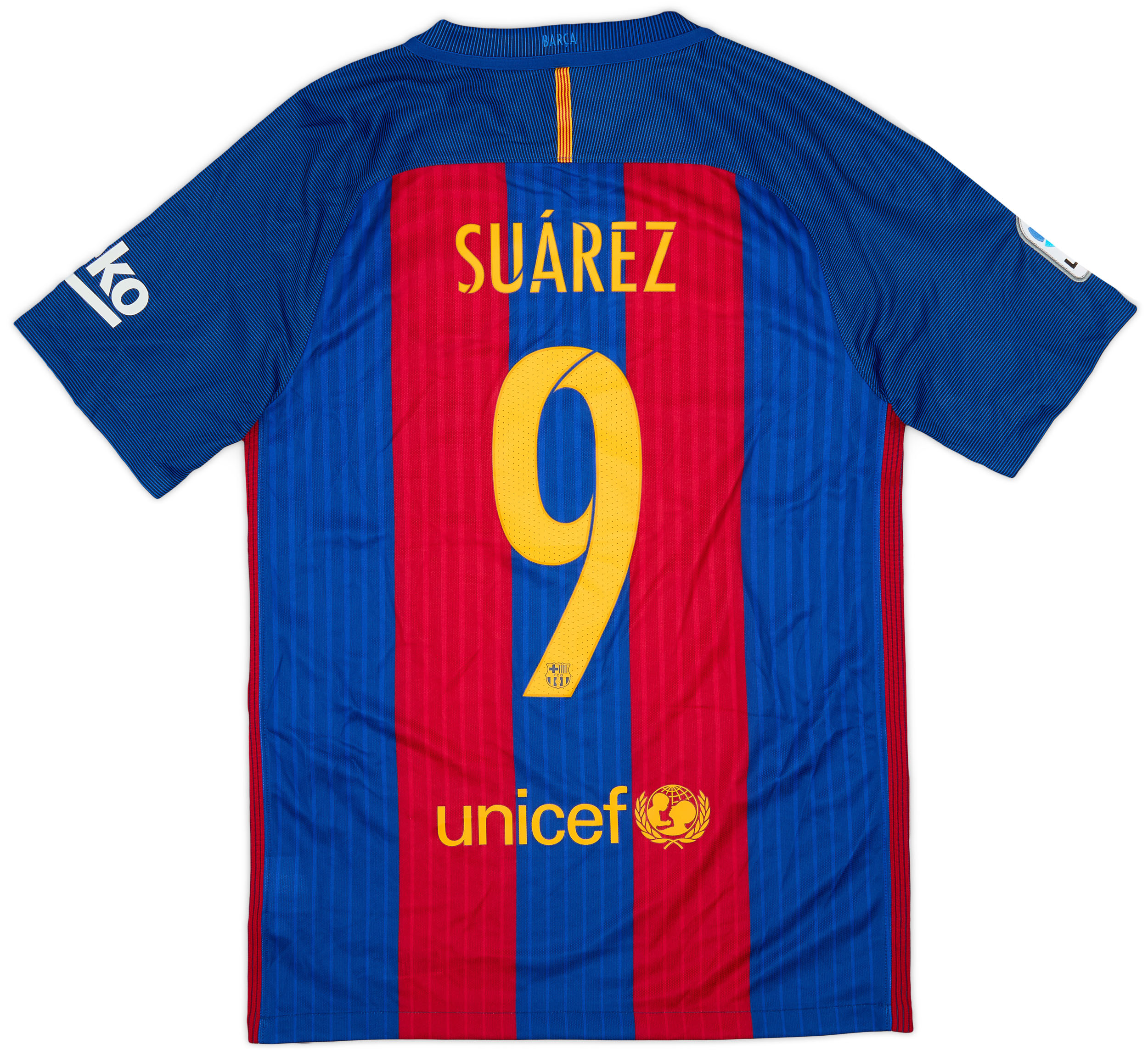 2016-17 Barcelona Home Shirt Suarez #9 (S)