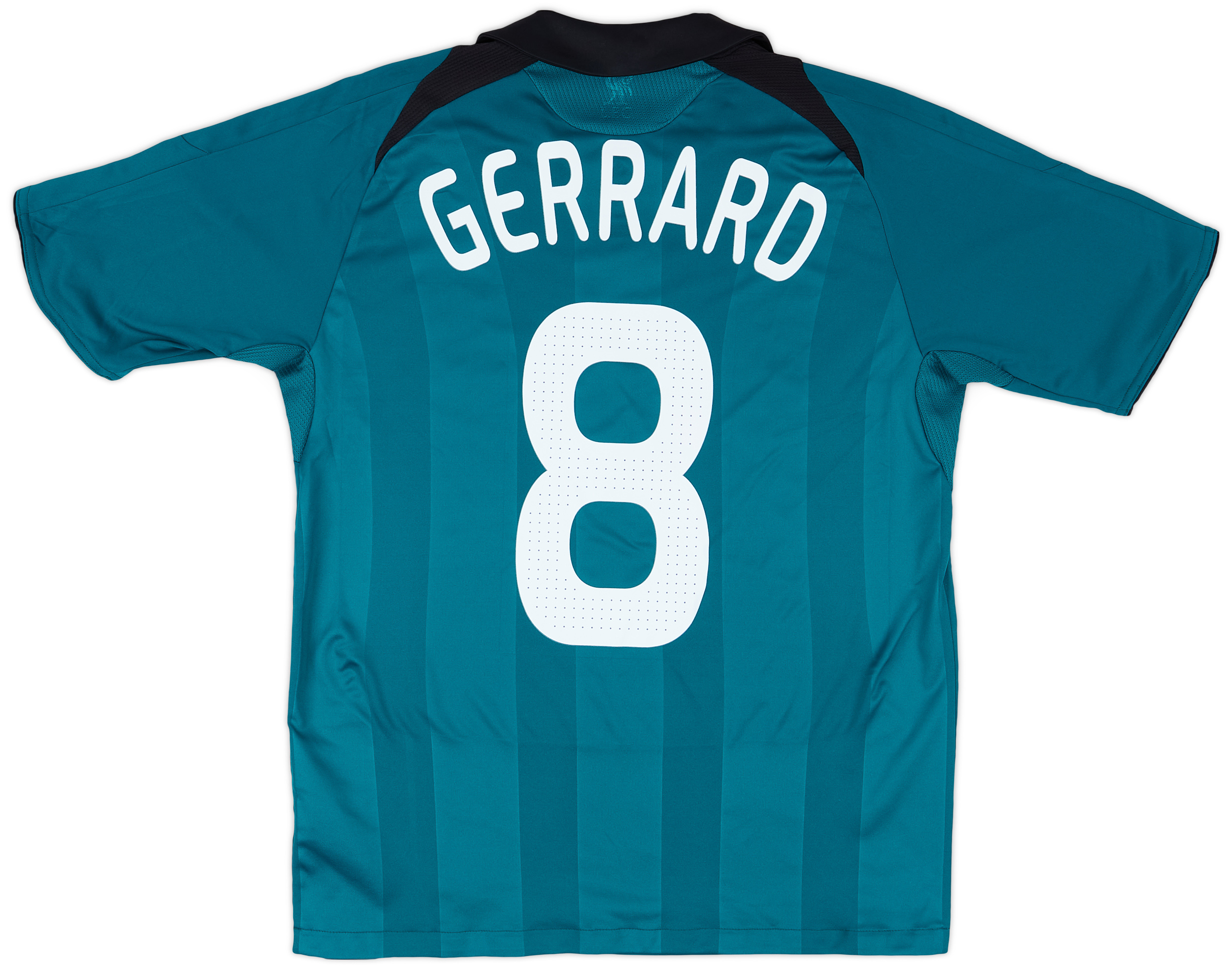 2008-09 Liverpool Third Shirt Gerrard #8 - 7/10 - (L.Boys)