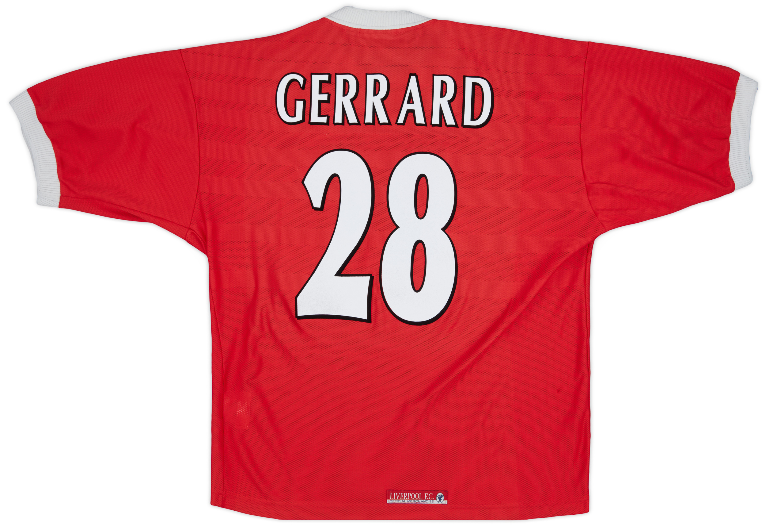 1998-00 Liverpool Home Shirt Gerrard #28 - 5/10 - (L)