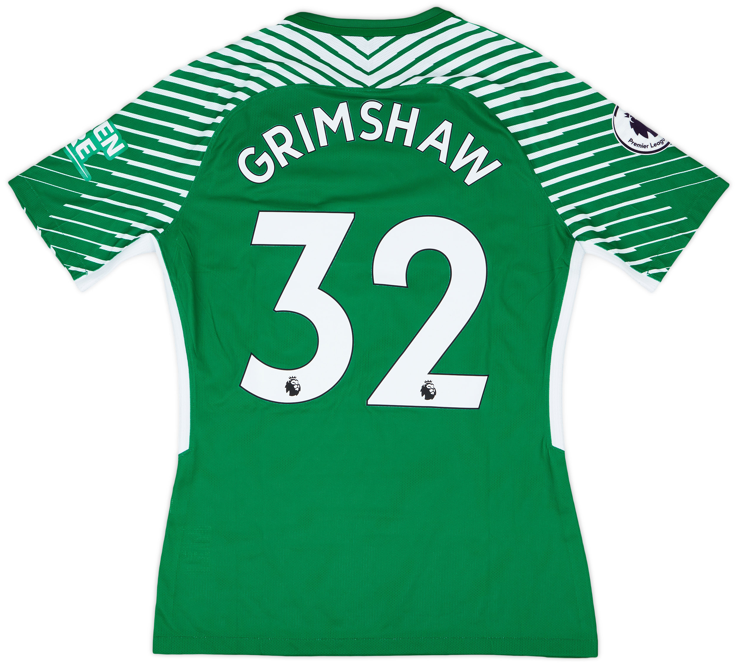 2017-18 Manchester City Match Issue GK Shirt Grimshaw #32