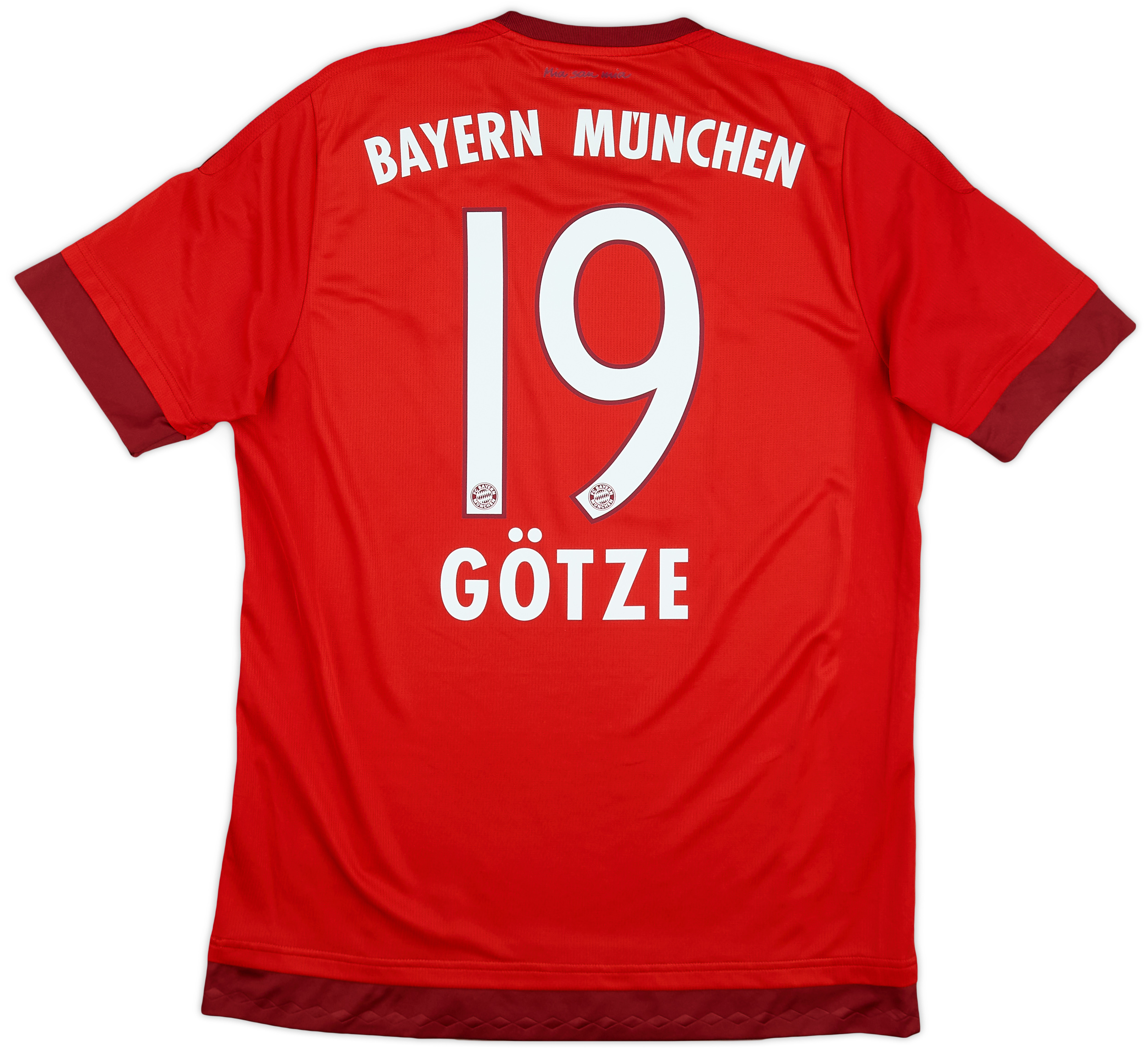 2015-16 Bayern Munich Home Shirt Gotze #19 - 7/10 - (L)