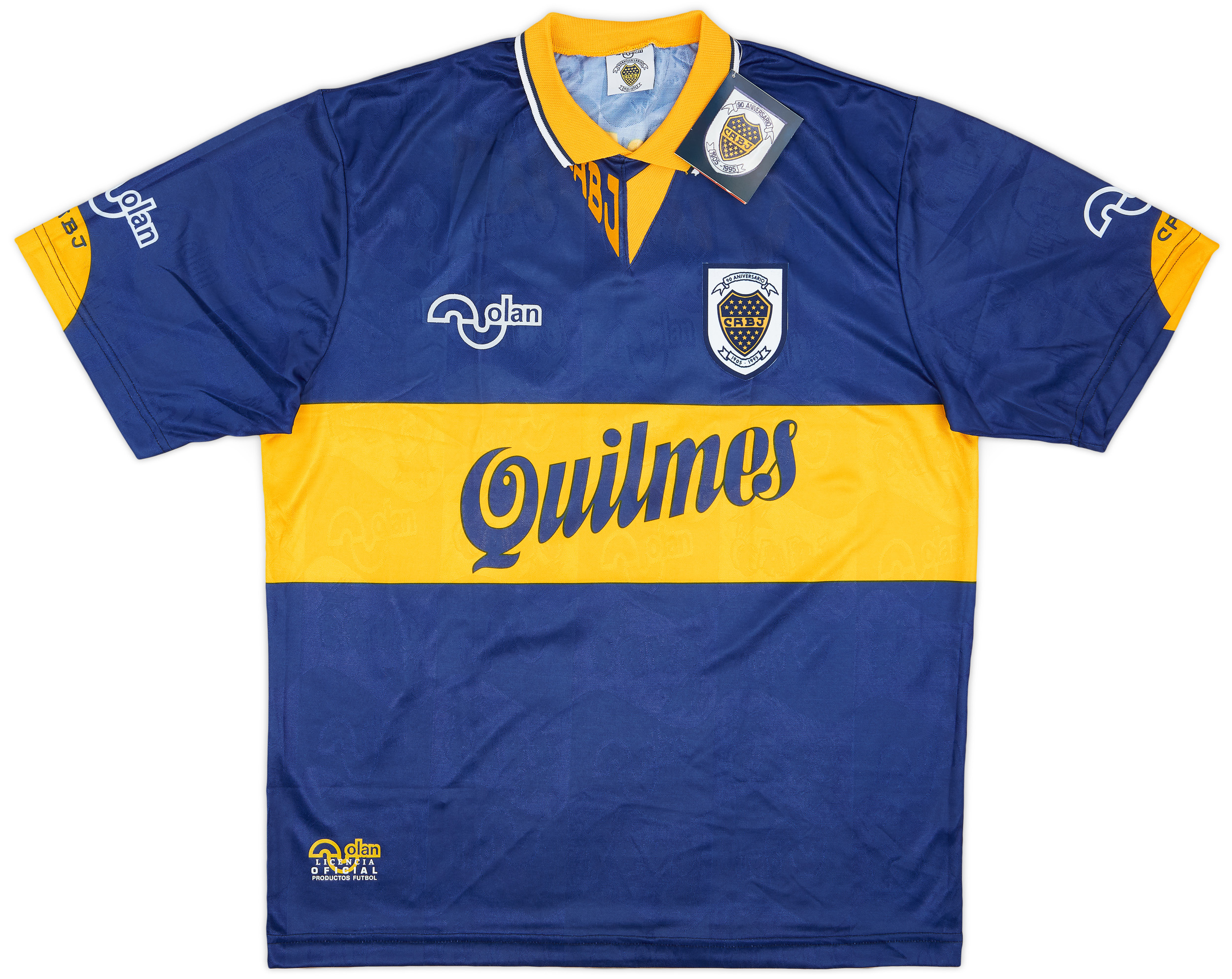 1995-96 Boca Juniors Olan Reissue Home Shirt #10 (XL)