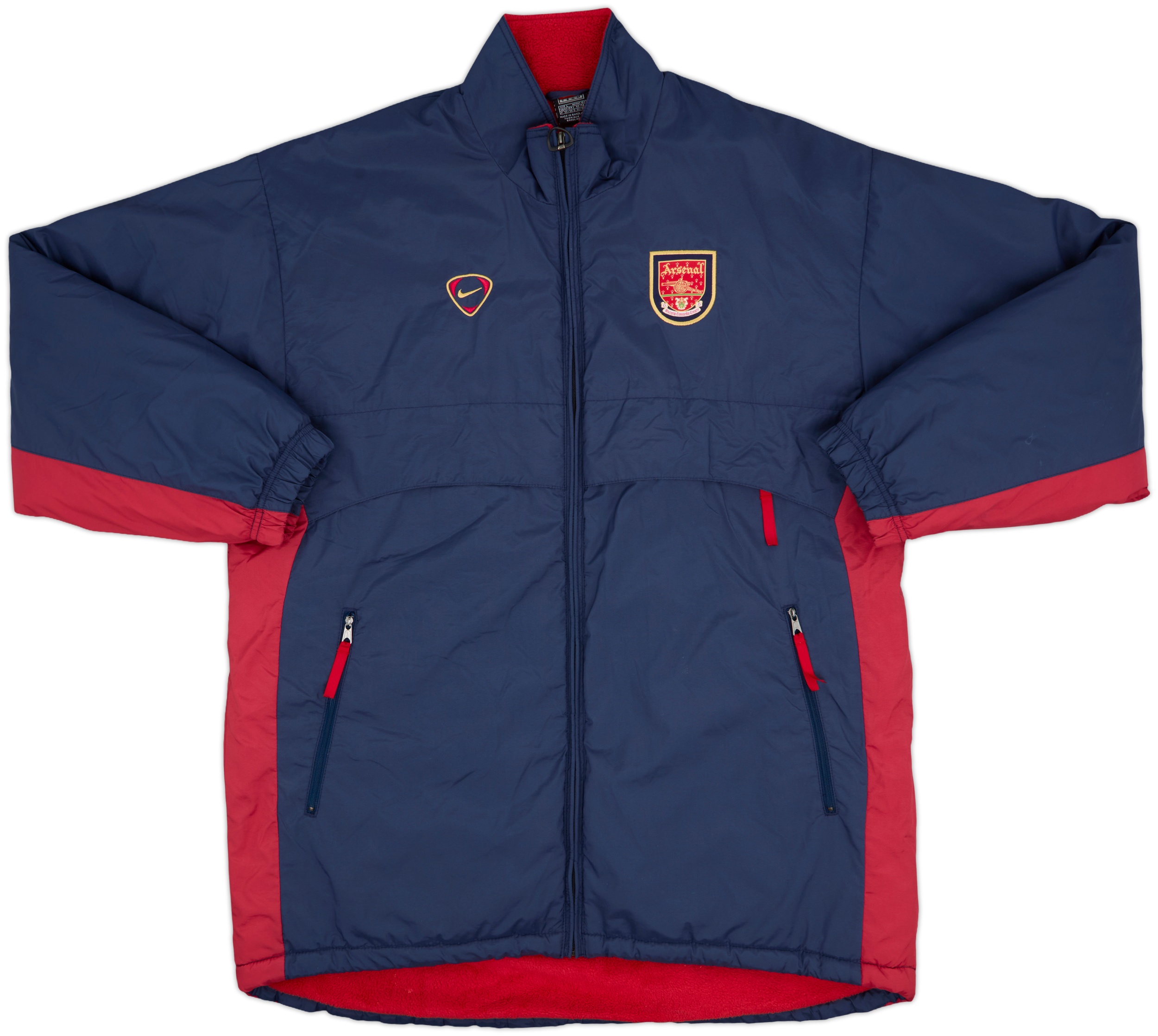 2000-01 Arsenal Nike Padded Bench Coat - 10/10 - (L)
