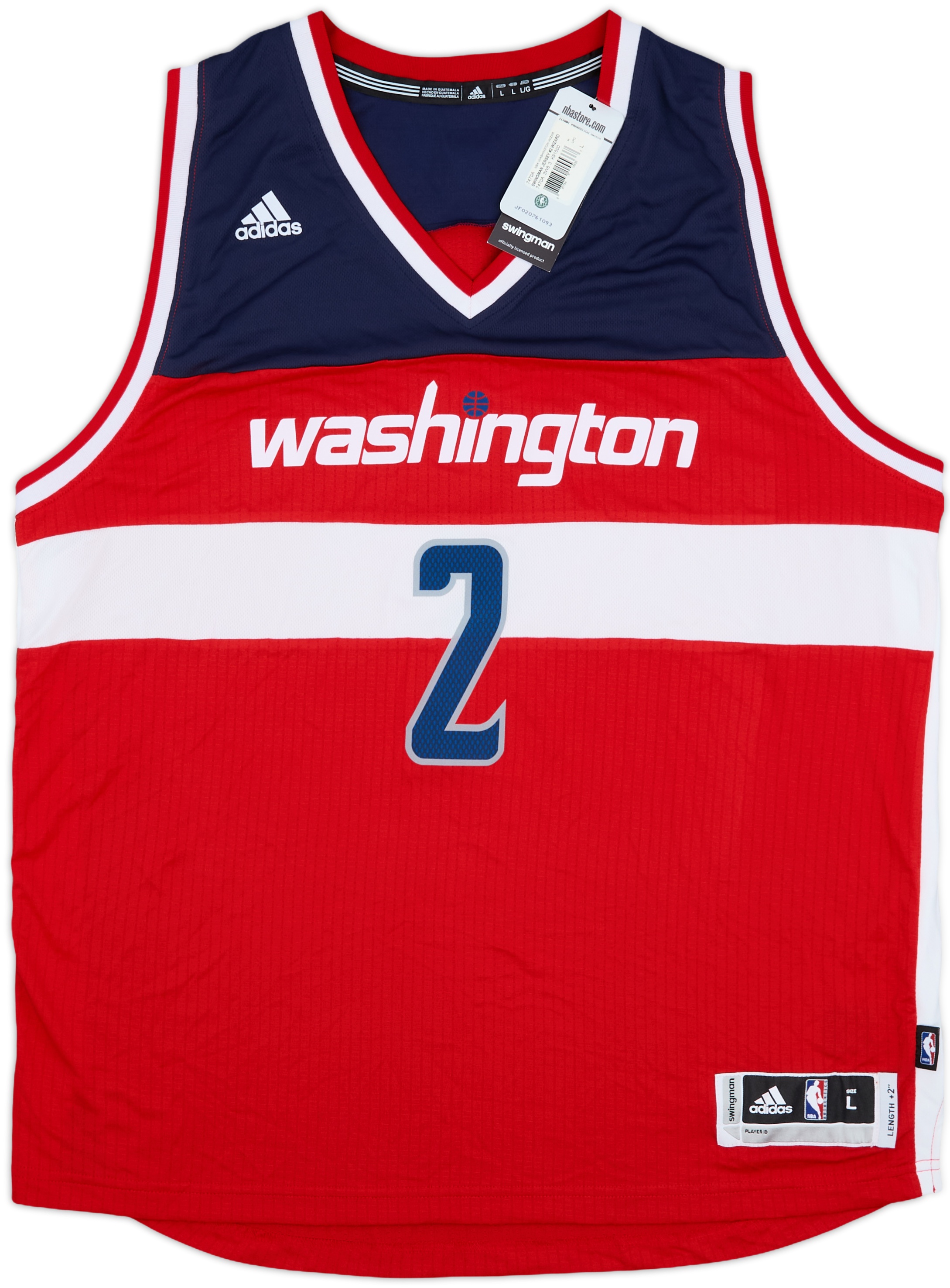 2014-17 Washington Wizards Wall #2 adidas Swingman Away Jersey (L)