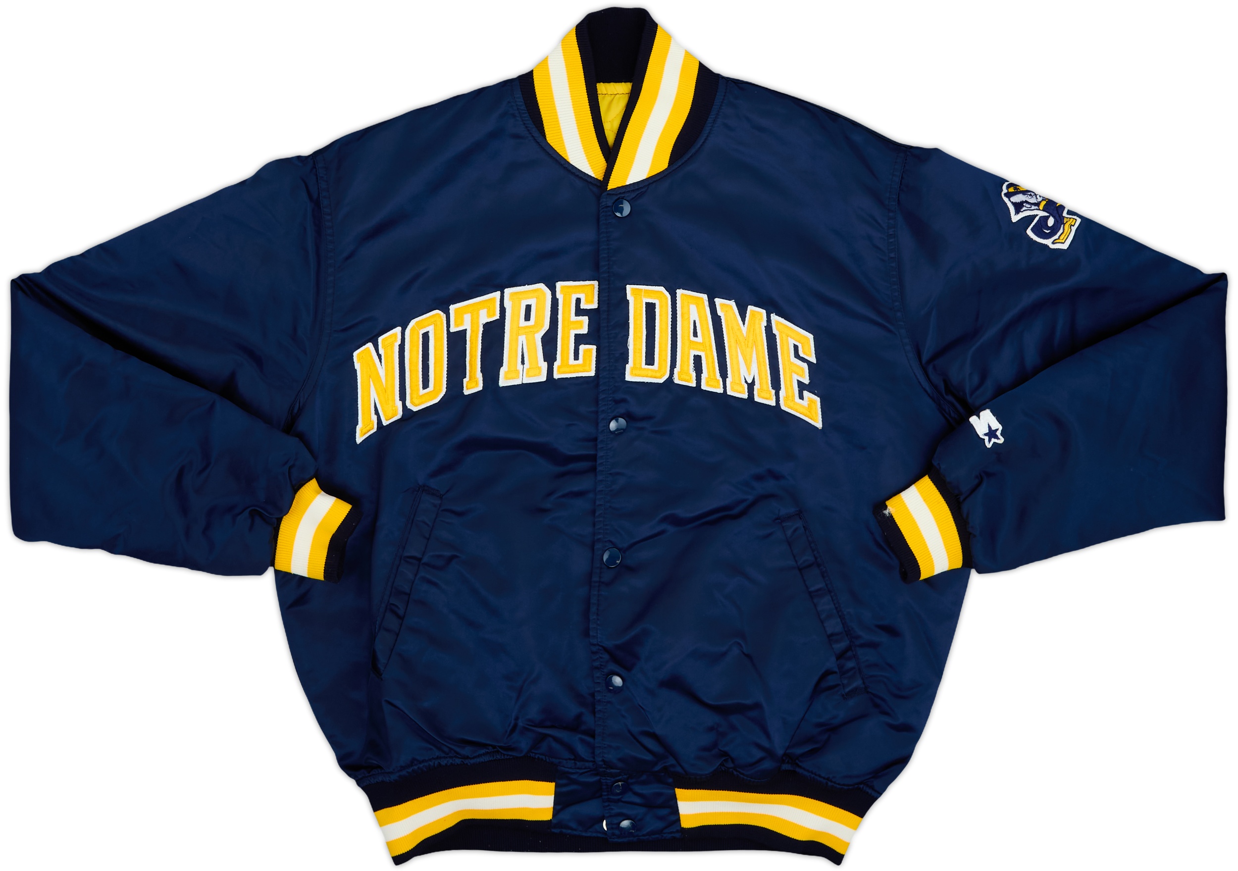 1990s Notre Dame Fighting Irish Starter Satin Varsity Jacket - 8/10 - (L)
