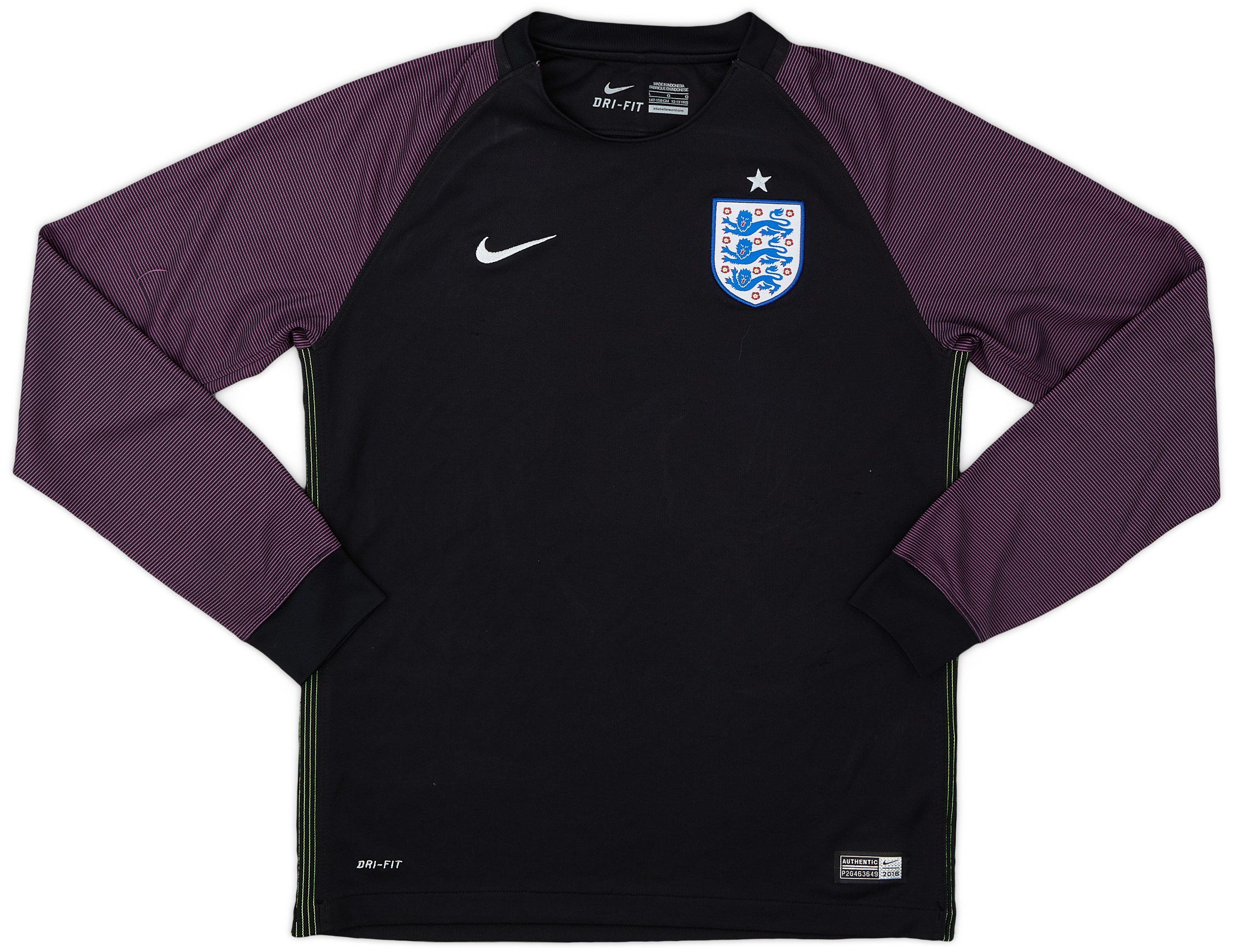 2016-18 England GK Shirt - 6/10 - (L.Boys)