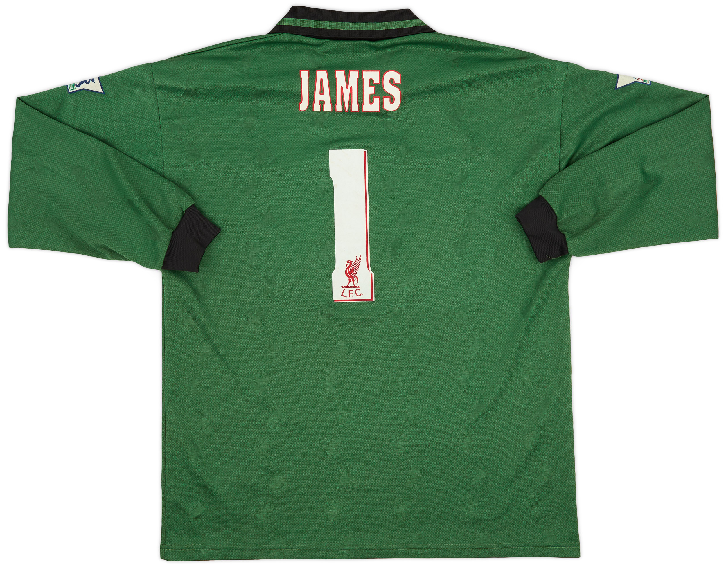 1996-97 Liverpool GK Shirt James #1 - 8/10 - (L)