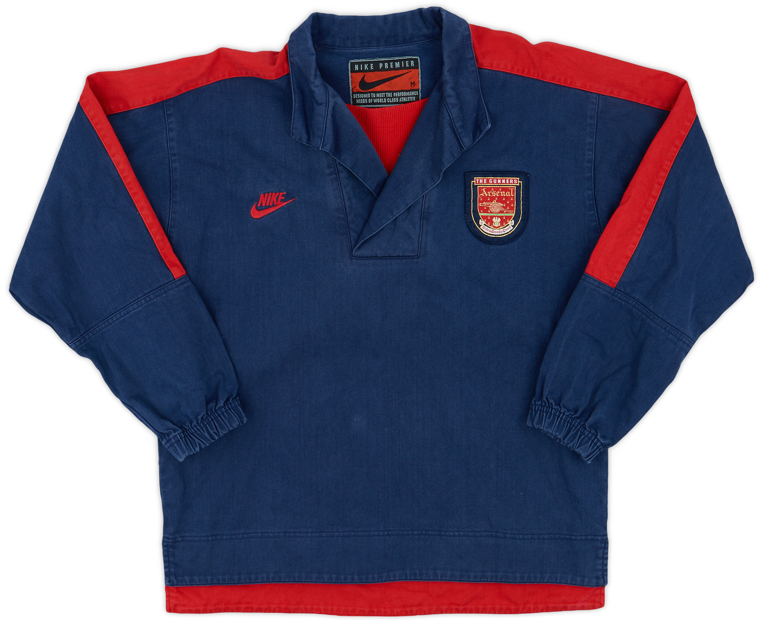 1995-96 Arsenal Nike Denim Drill Top - 9/10 - (M)