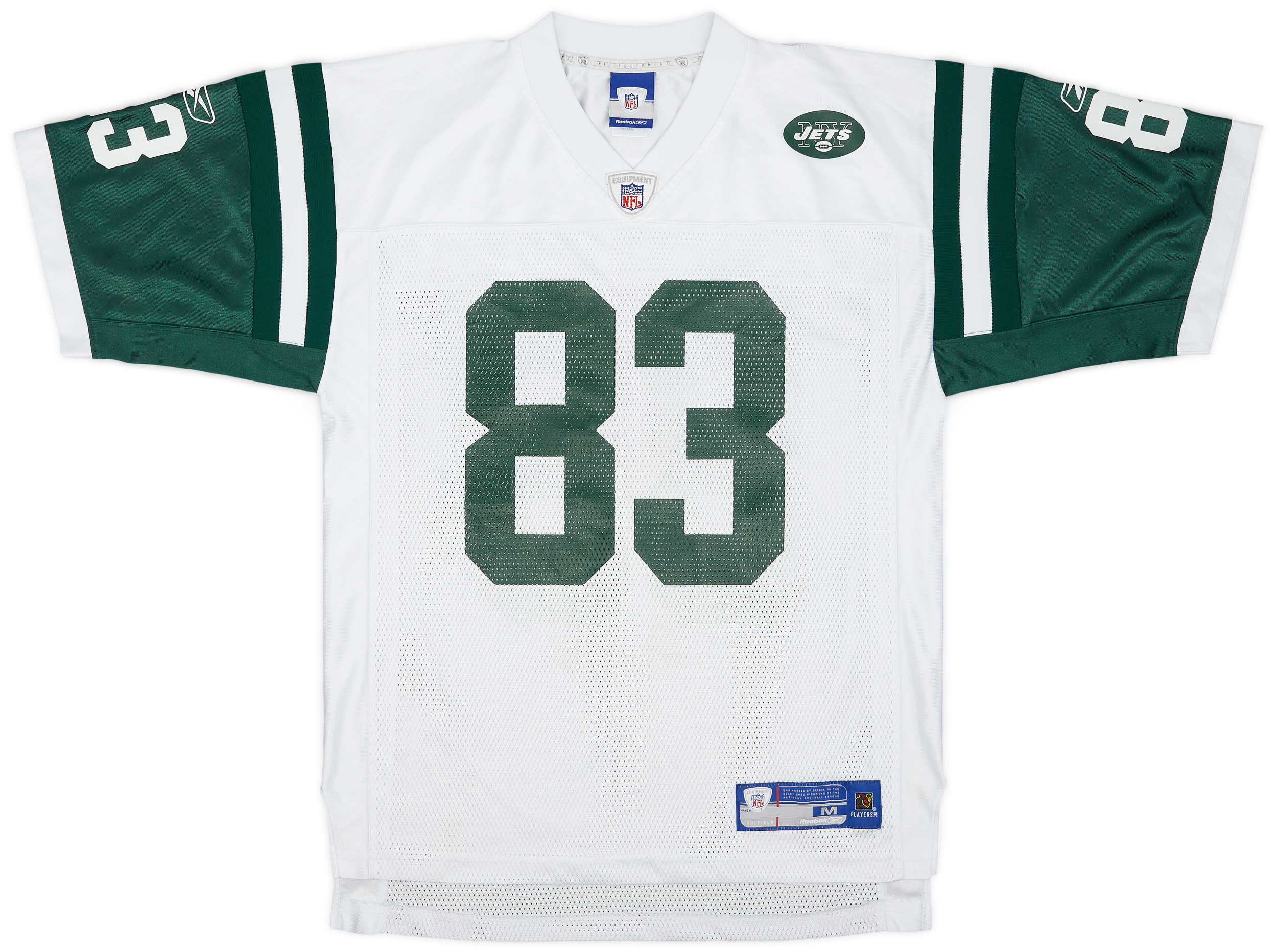 2004 New York Jets Moss #83 Reebok On Field Away Jersey - 8/10 - (M)