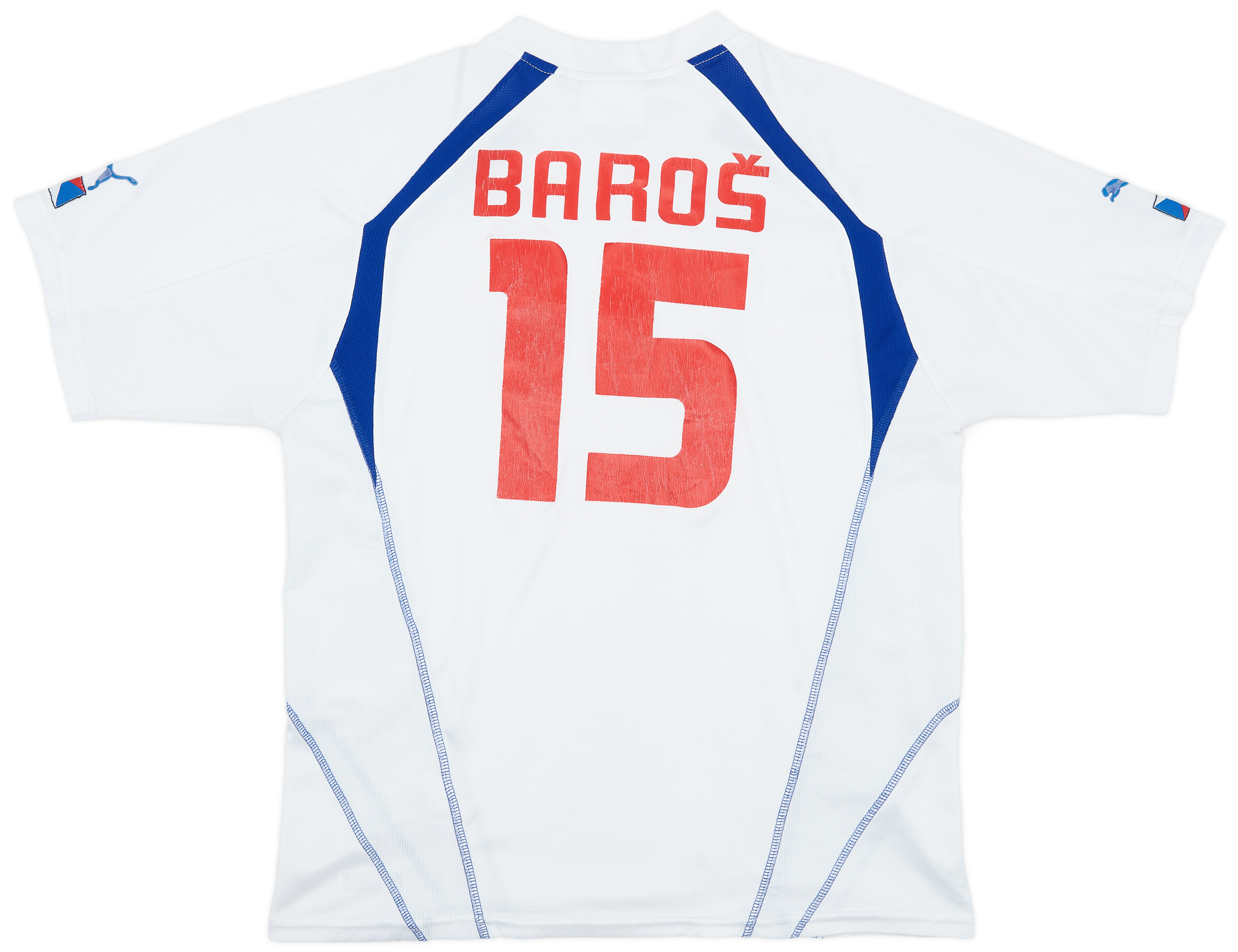2004-05 Czech Republic Away Shirt Baros #15 - 7/10 - (XL)