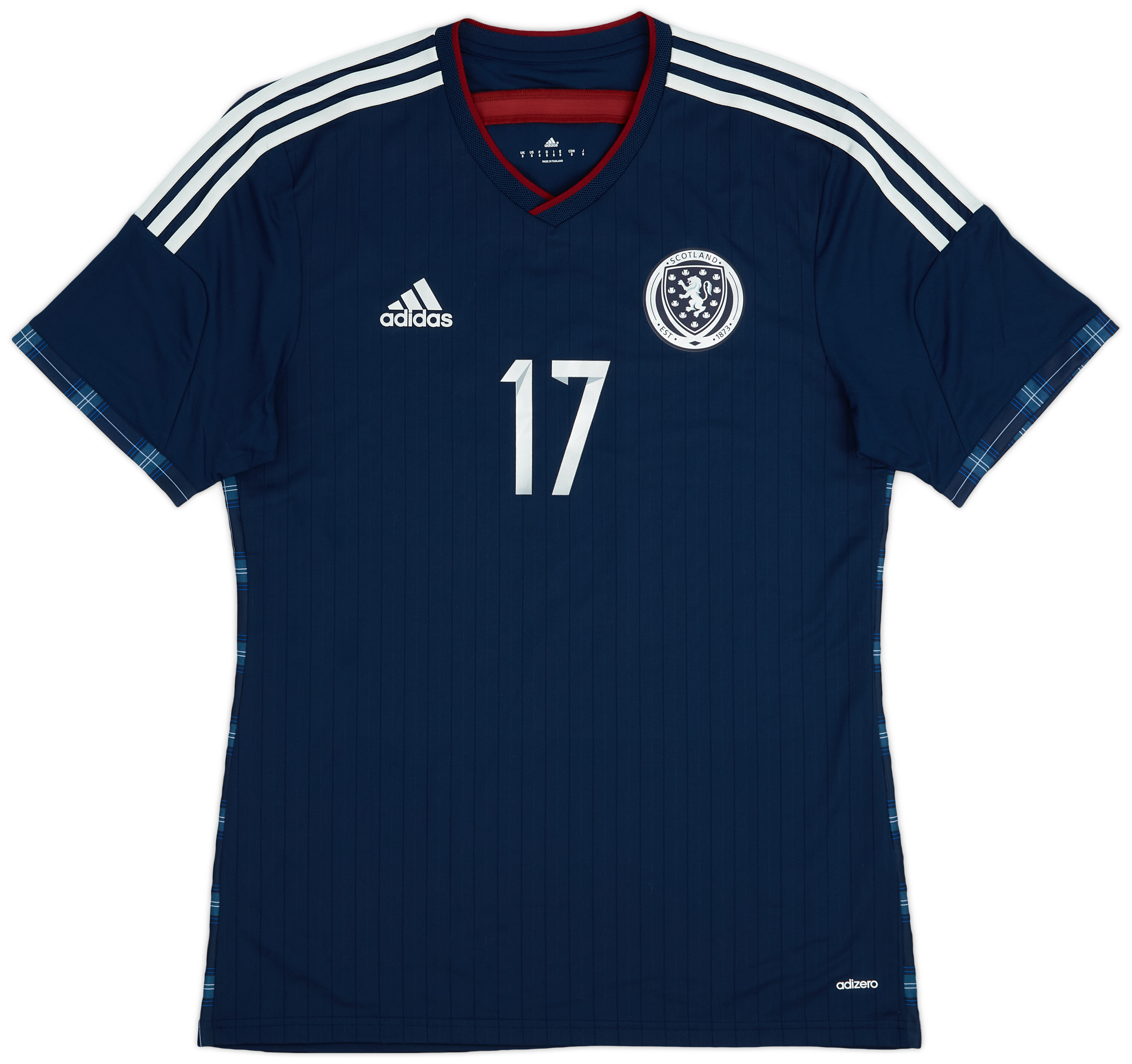 2014-15 Scotland Home Shirt #17 - 9/10 - (M)