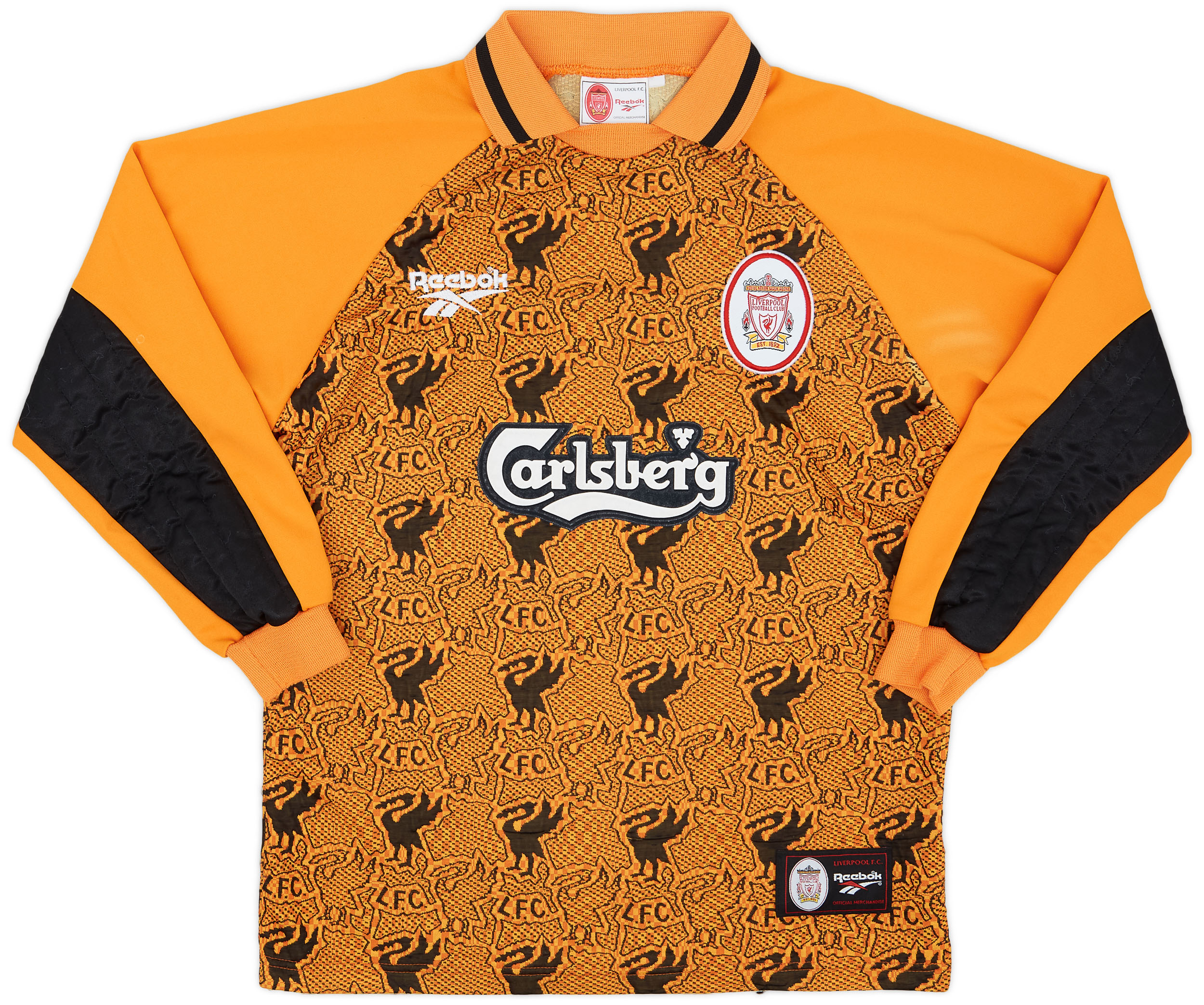 1996-97 Liverpool GK Shirt - 9/10 - (M)