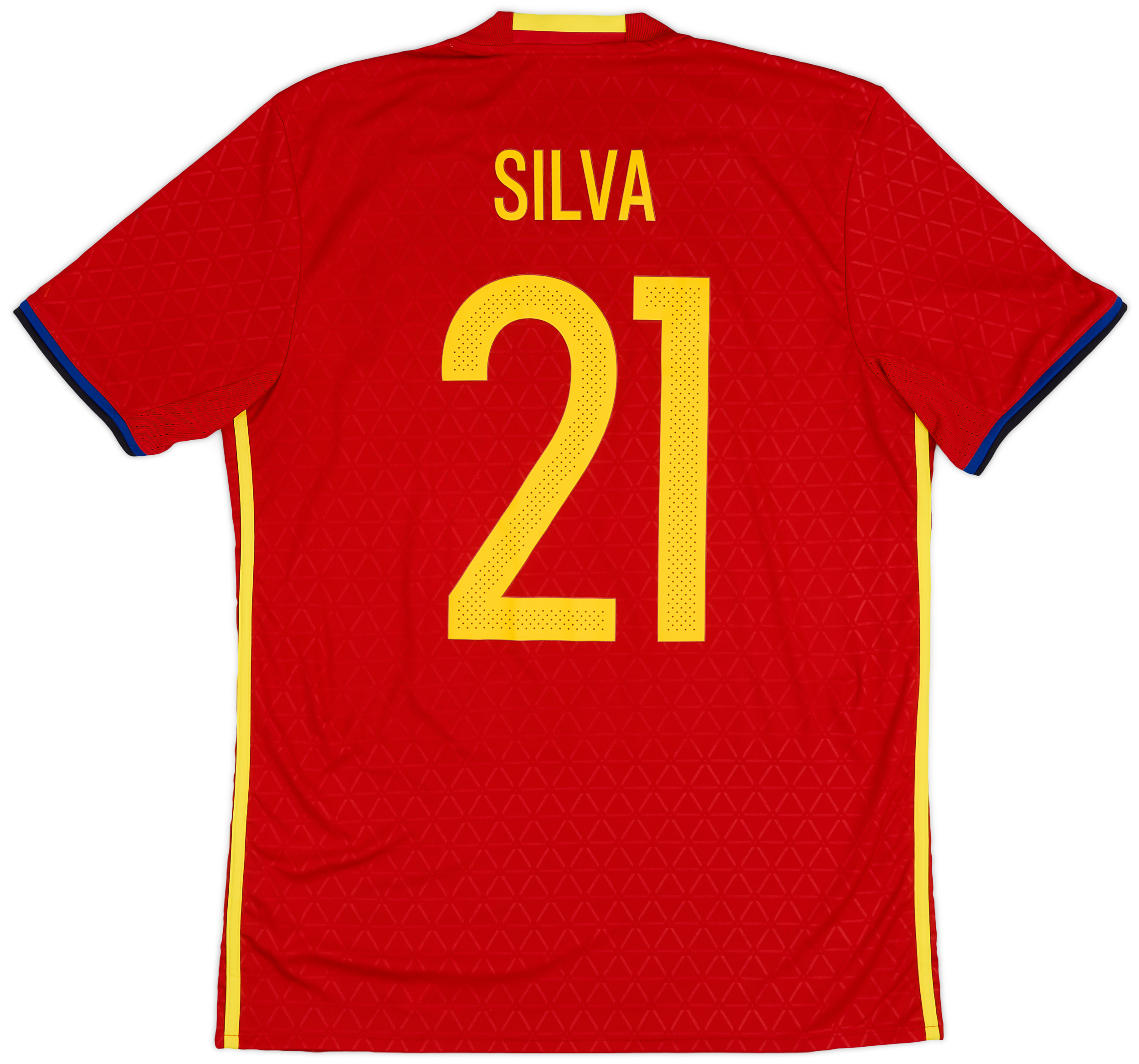 2016-17 Spain Home Shirt Silva #21 - 9/10 - (M)