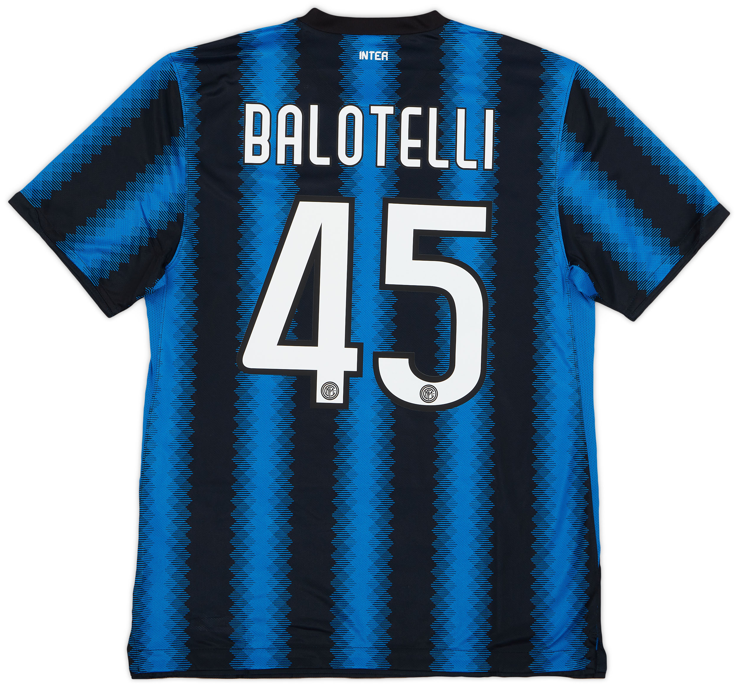 2010-11 Inter Milan Home Shirt Balotelli #45 (L)