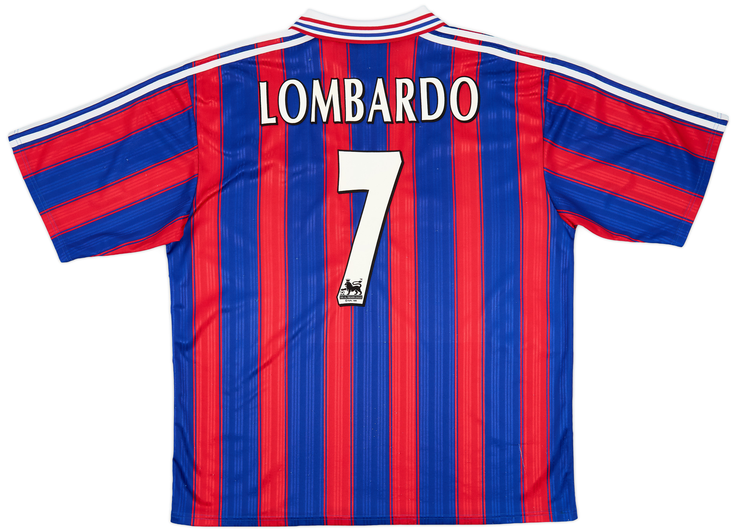 1996-98 Crystal Palace Home Shirt Lombardo #7 - 8/10 - (XXL)