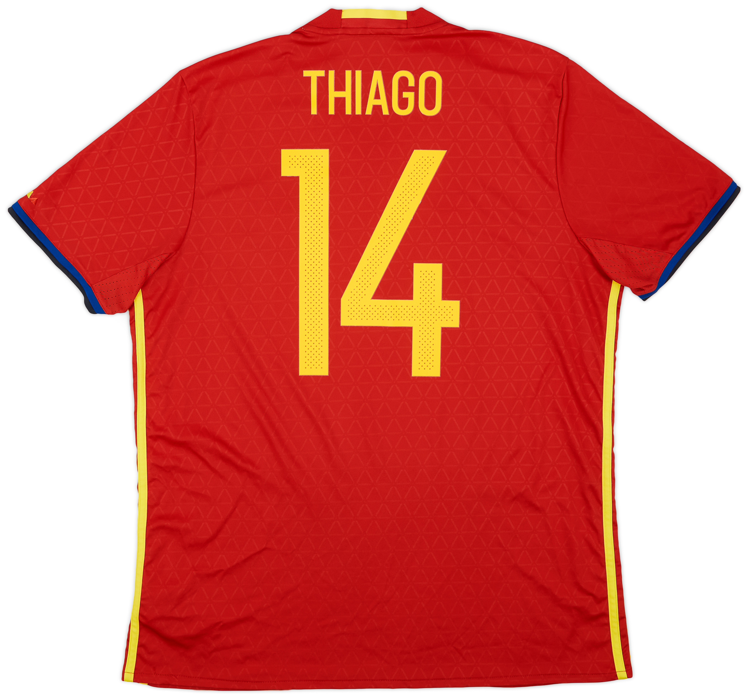 2016-17 Spain Home Shirt Thiago #14 - 6/10 - (XL)