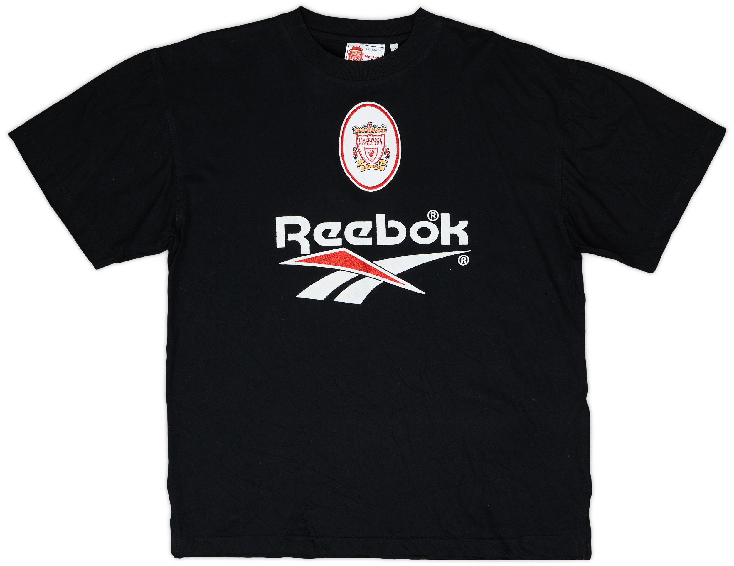 1997-98 Liverpool Reebok Cotton Tee - 9/10 - (M)