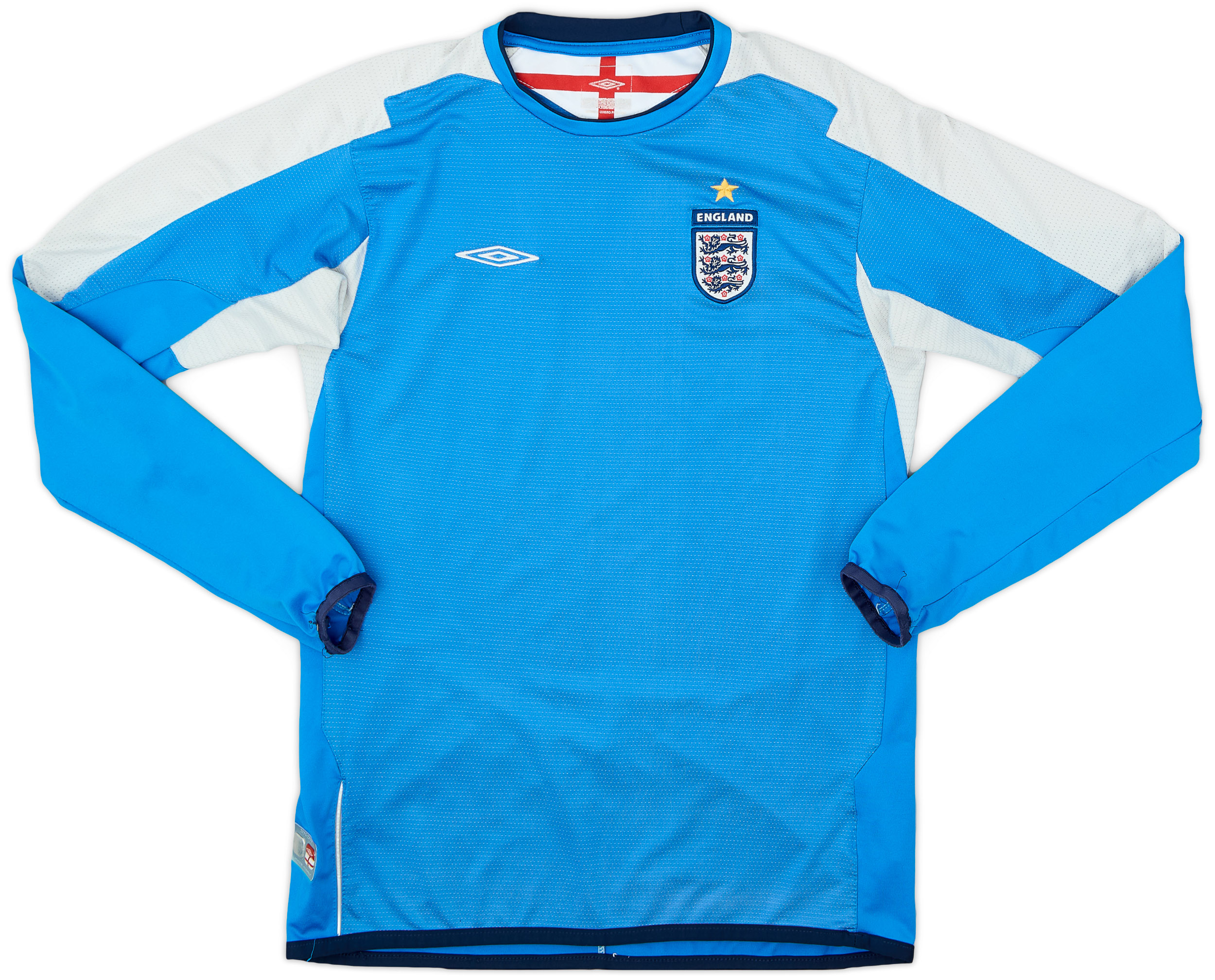 2004-06 England GK L/S Shirt - 8/10 - (S)