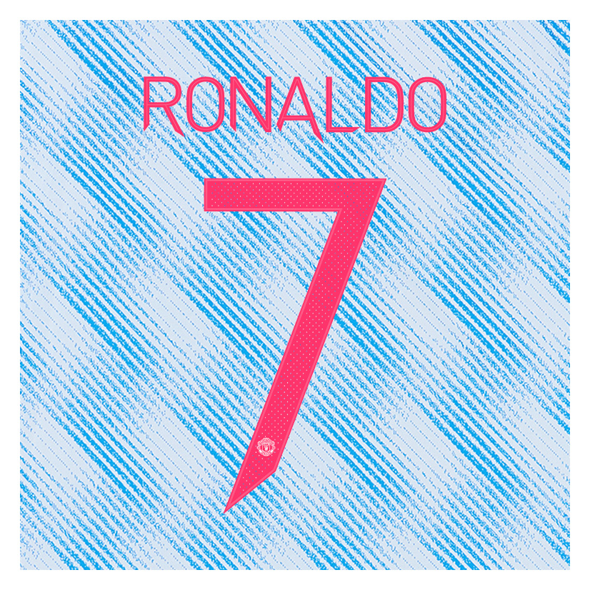 2021-22 Manchester United Away European/Cup Ronaldo #7 Name Set