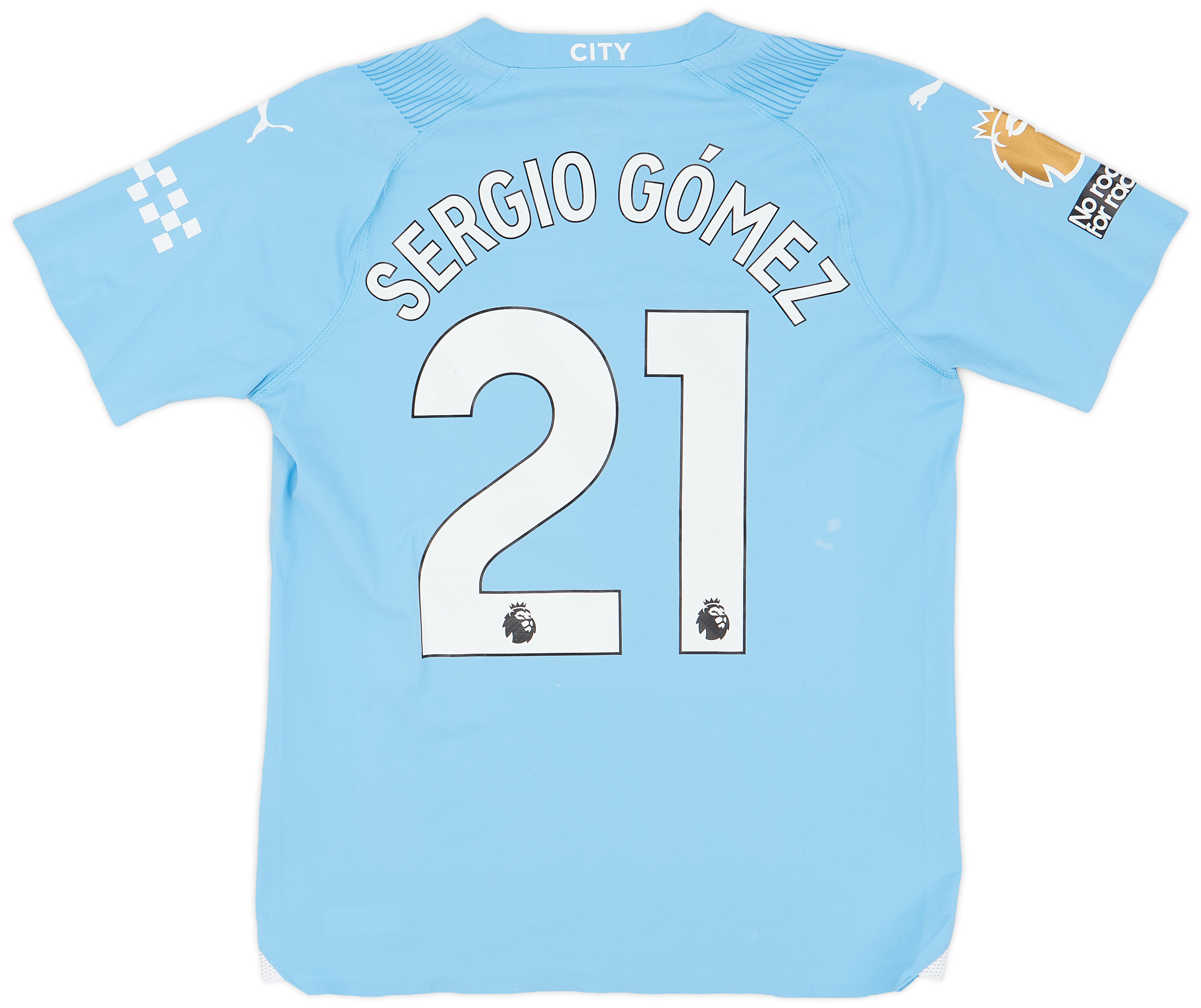 2023-24 Manchester City Match Issue Home Shirt Sergio Gomez #21