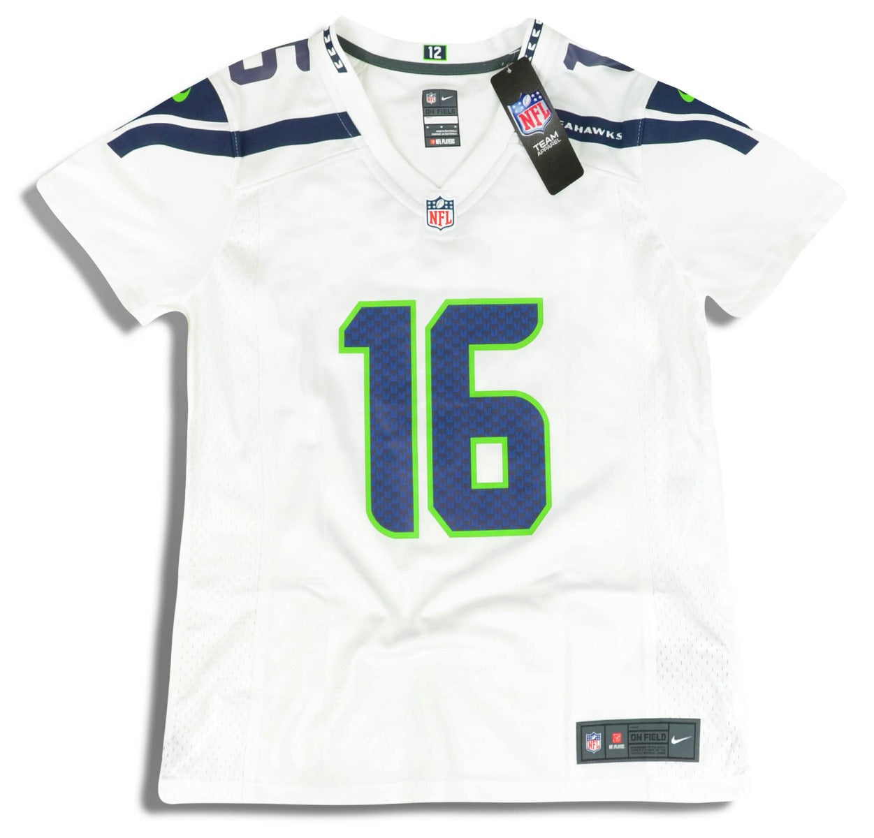 2018-19 Seattle Seahawks Lockett #16 Nike Game Jersey (Away) Womens (M ...