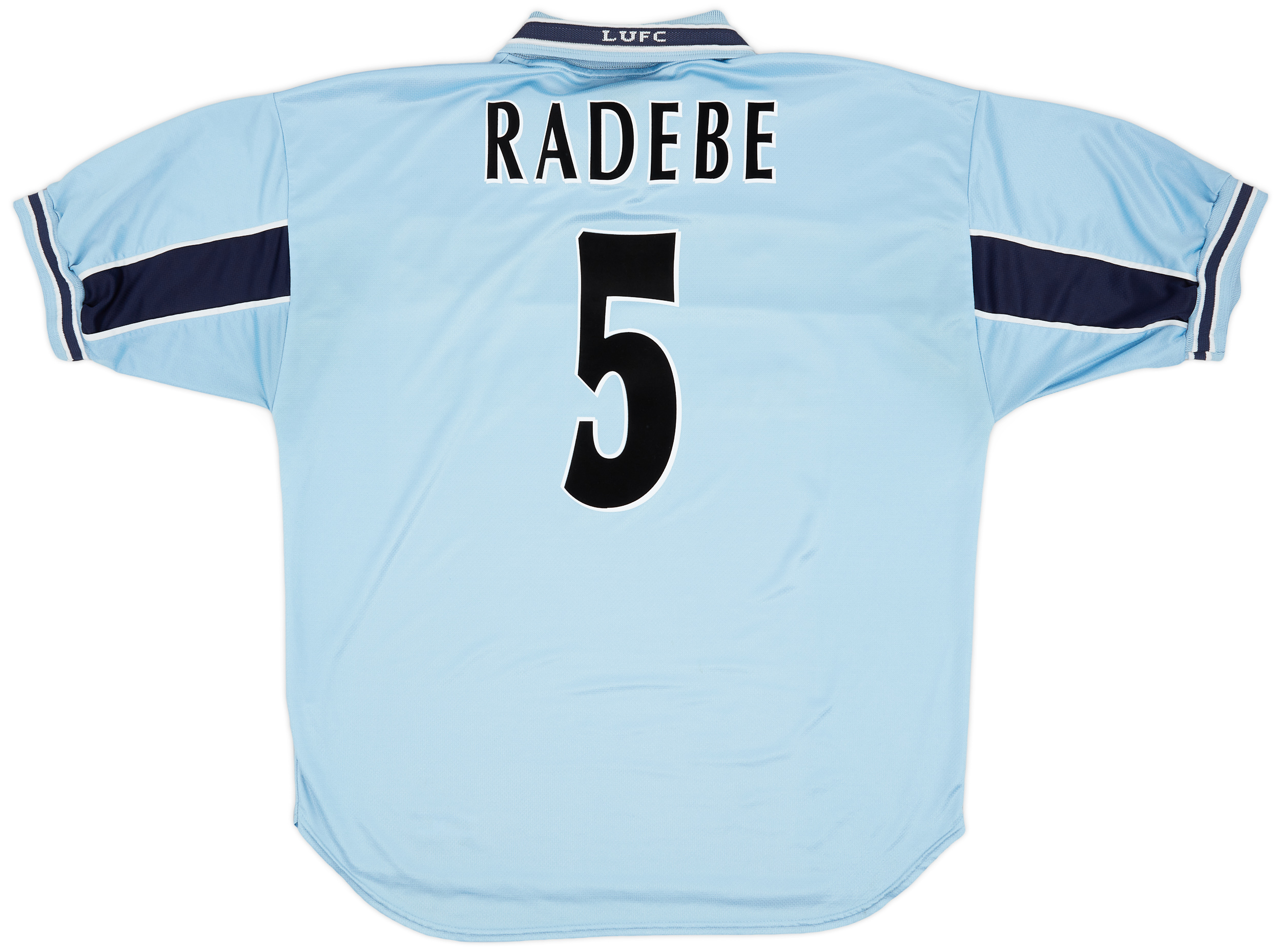 1999-00 Leeds United Away Shirt Radebe #5 - 5/10 - (XL)