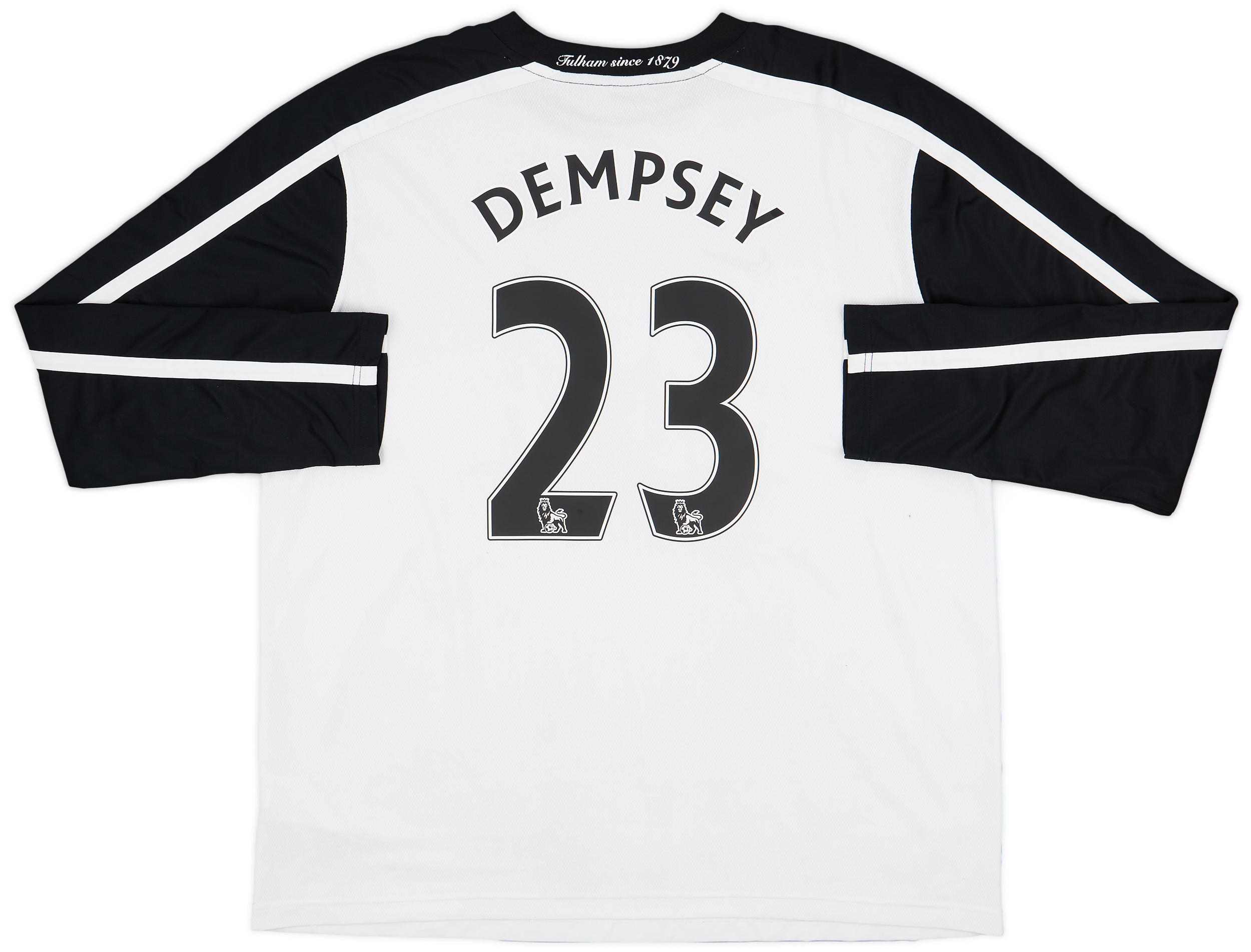 2009-10 Fulham Home L/S Shirt Dempsey #23 - 9/10 - (XXL)
