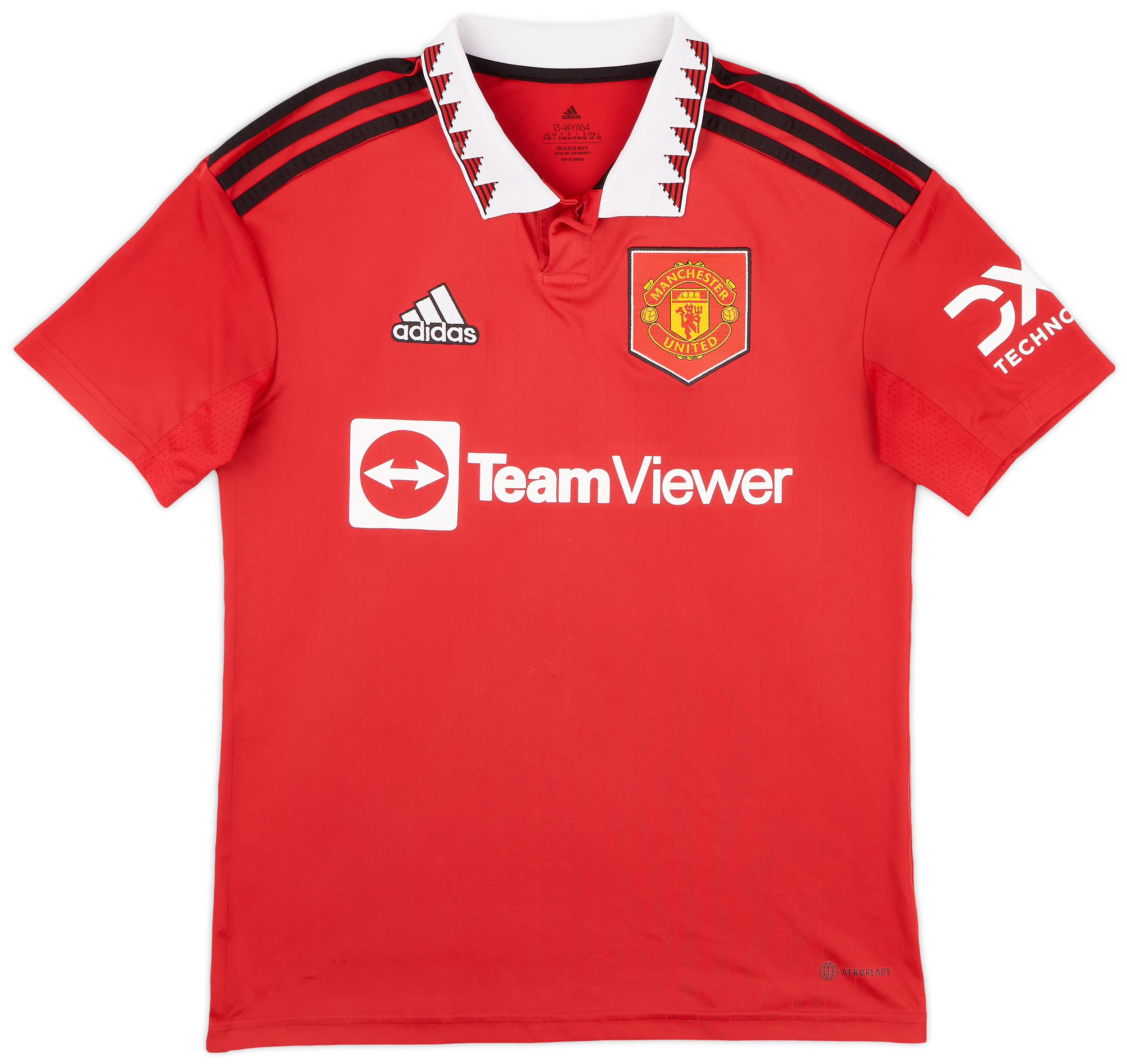 2022-23 Manchester United Home Shirt - 6/10 - (L.Boys)