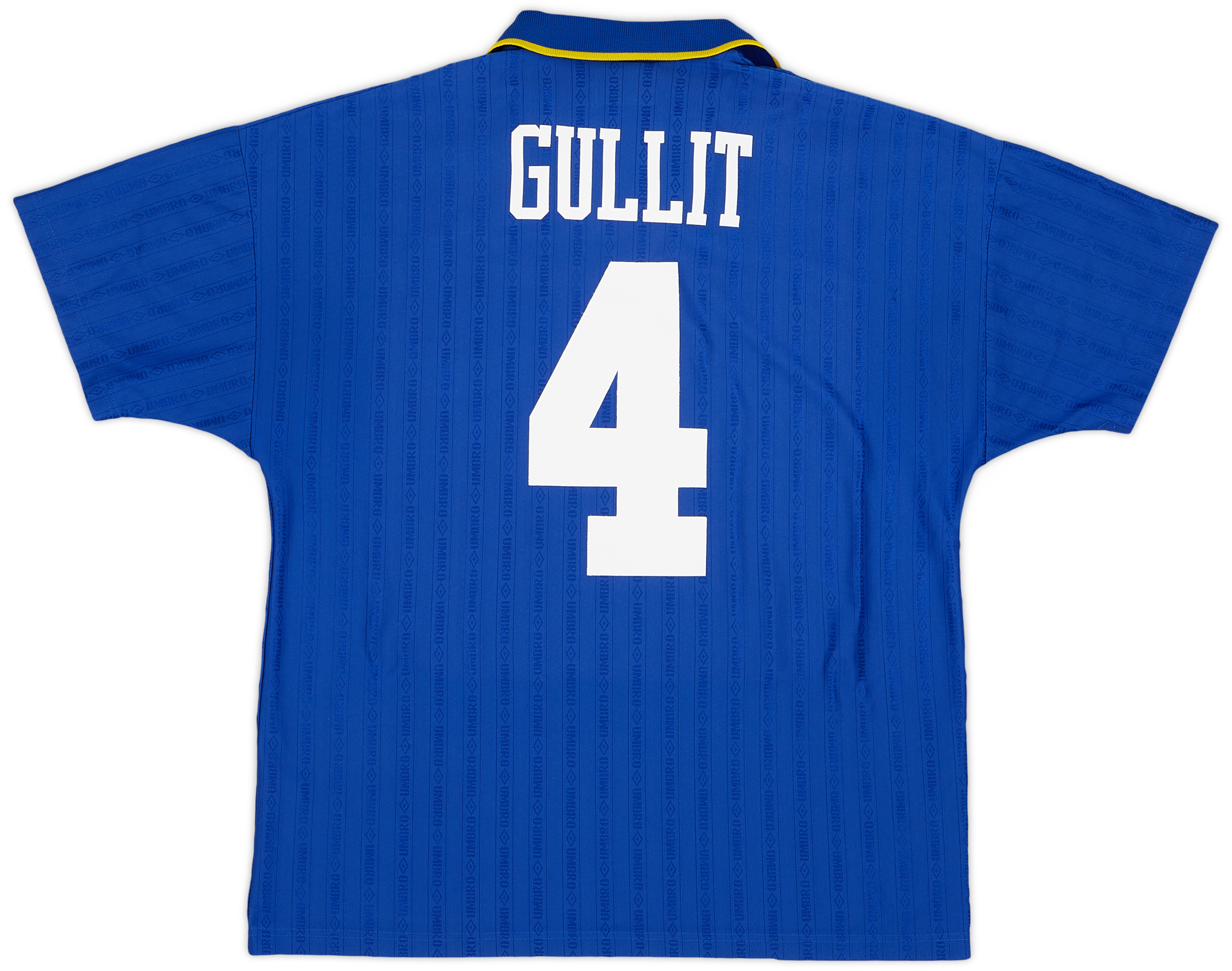 1995-97 Chelsea Home Shirt Gullit #4 - 8/10 - (L)