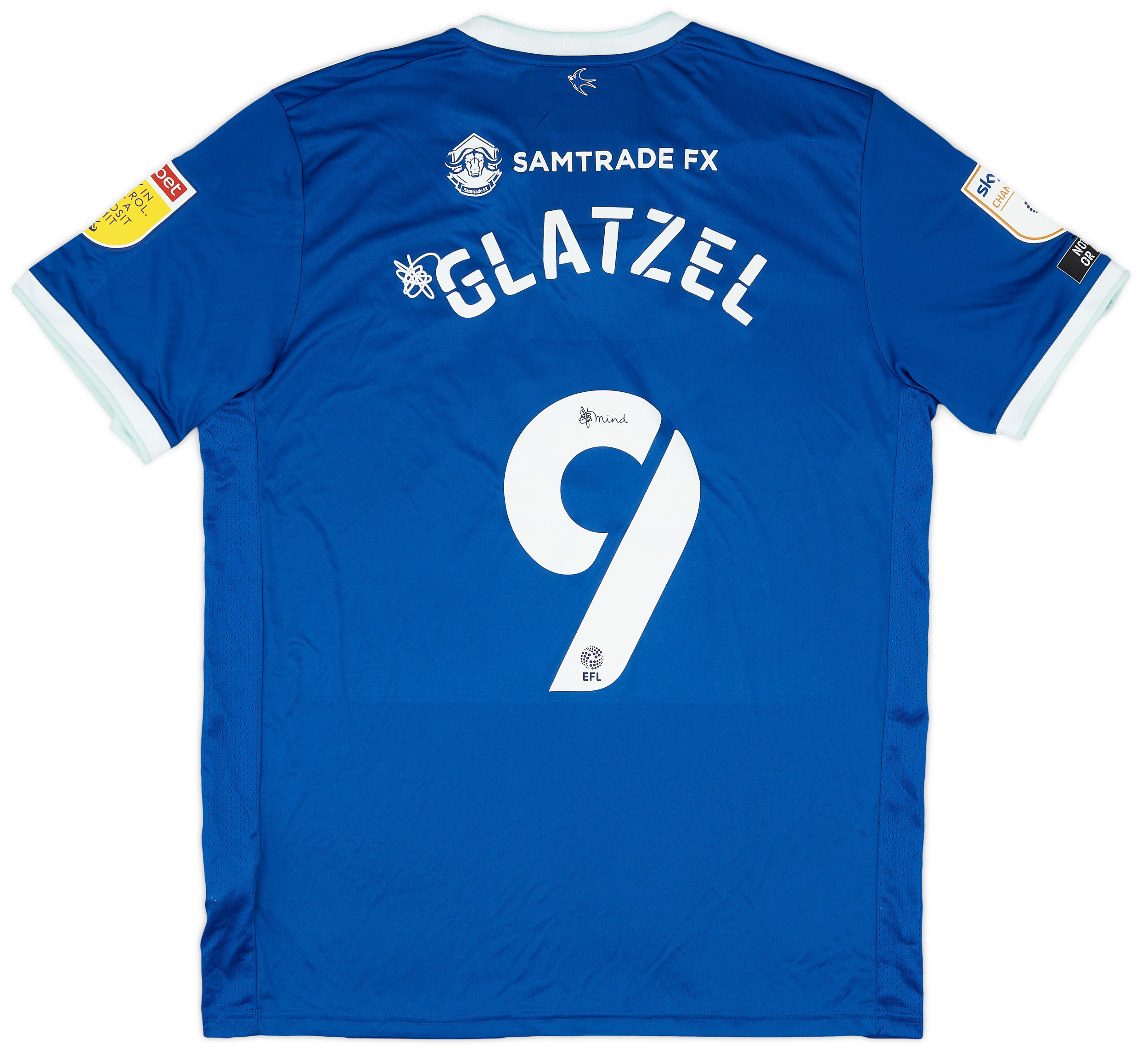 2020-21 Cardiff Match Issue Home Shirt Glatzel #9