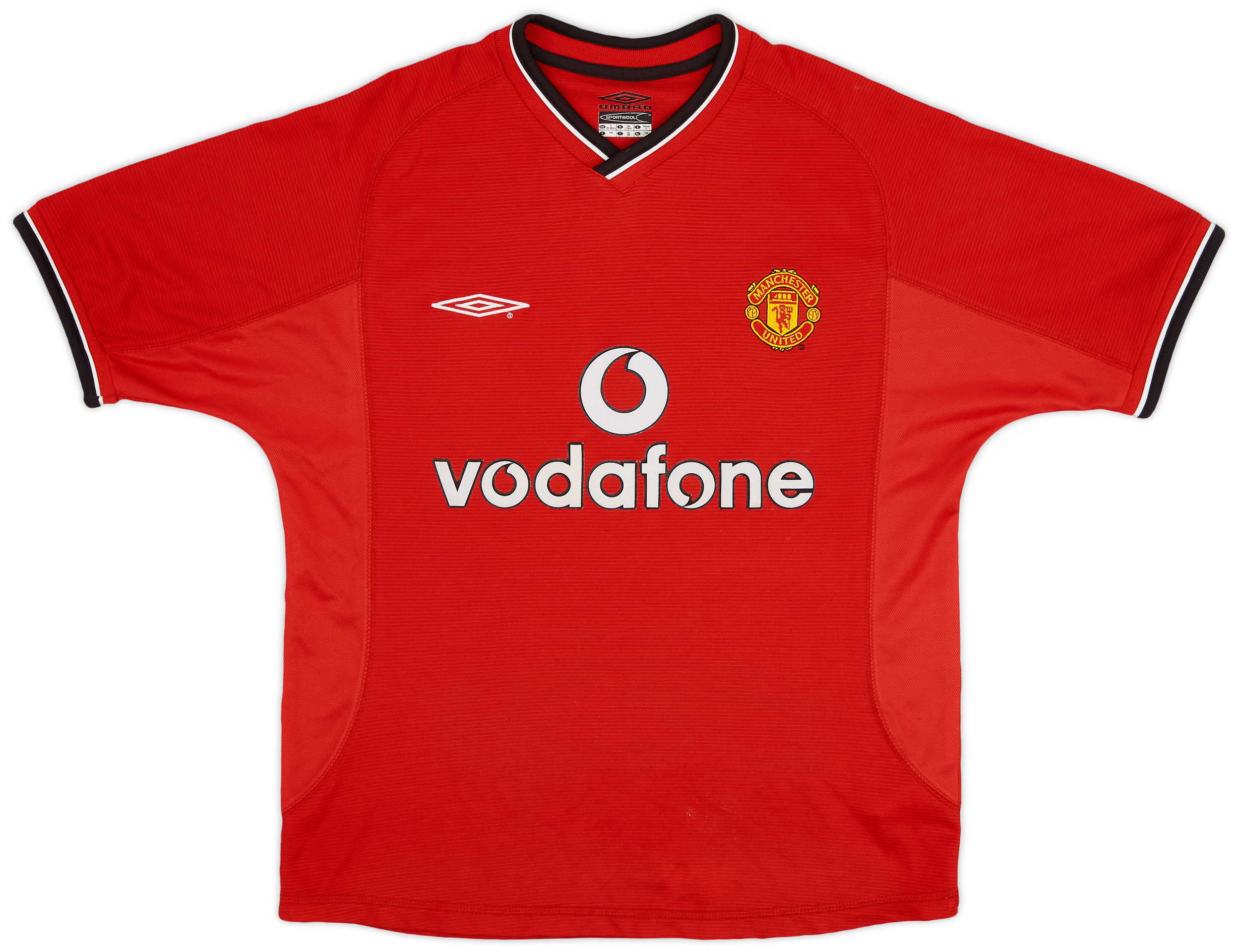 2000-02 Manchester United Home Shirt - 8/10 - (Y)